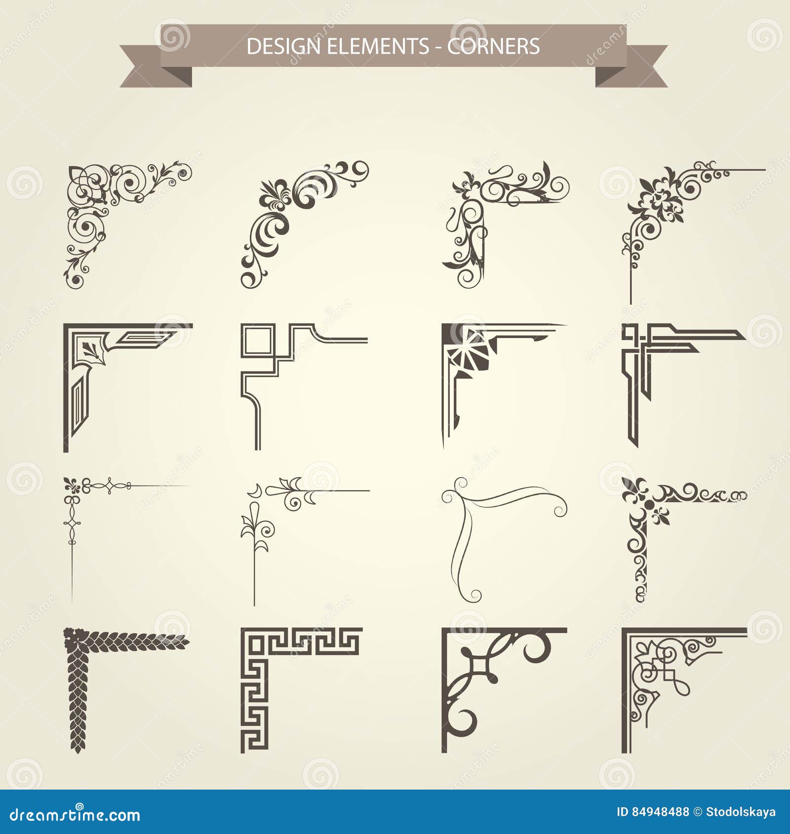 Corner Flourish Vector