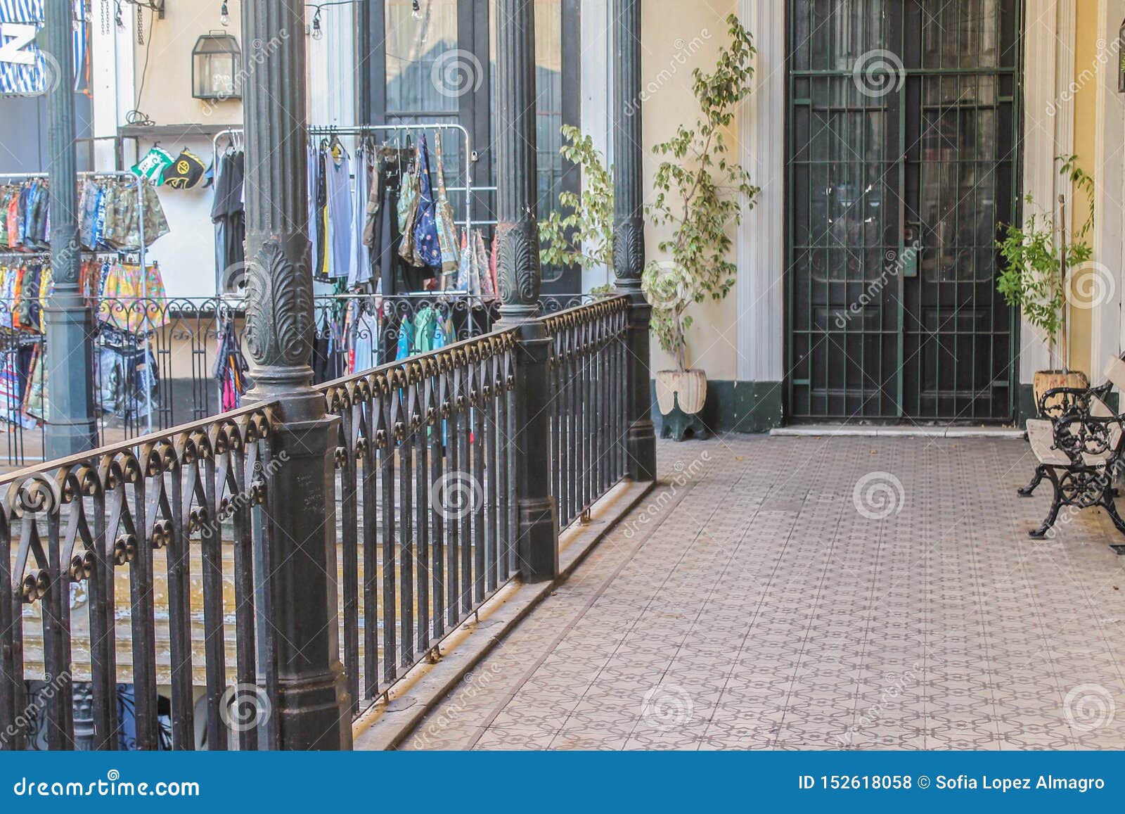 Vintage Corridor Building Architecture Traditional Stock Photo - Image ...
