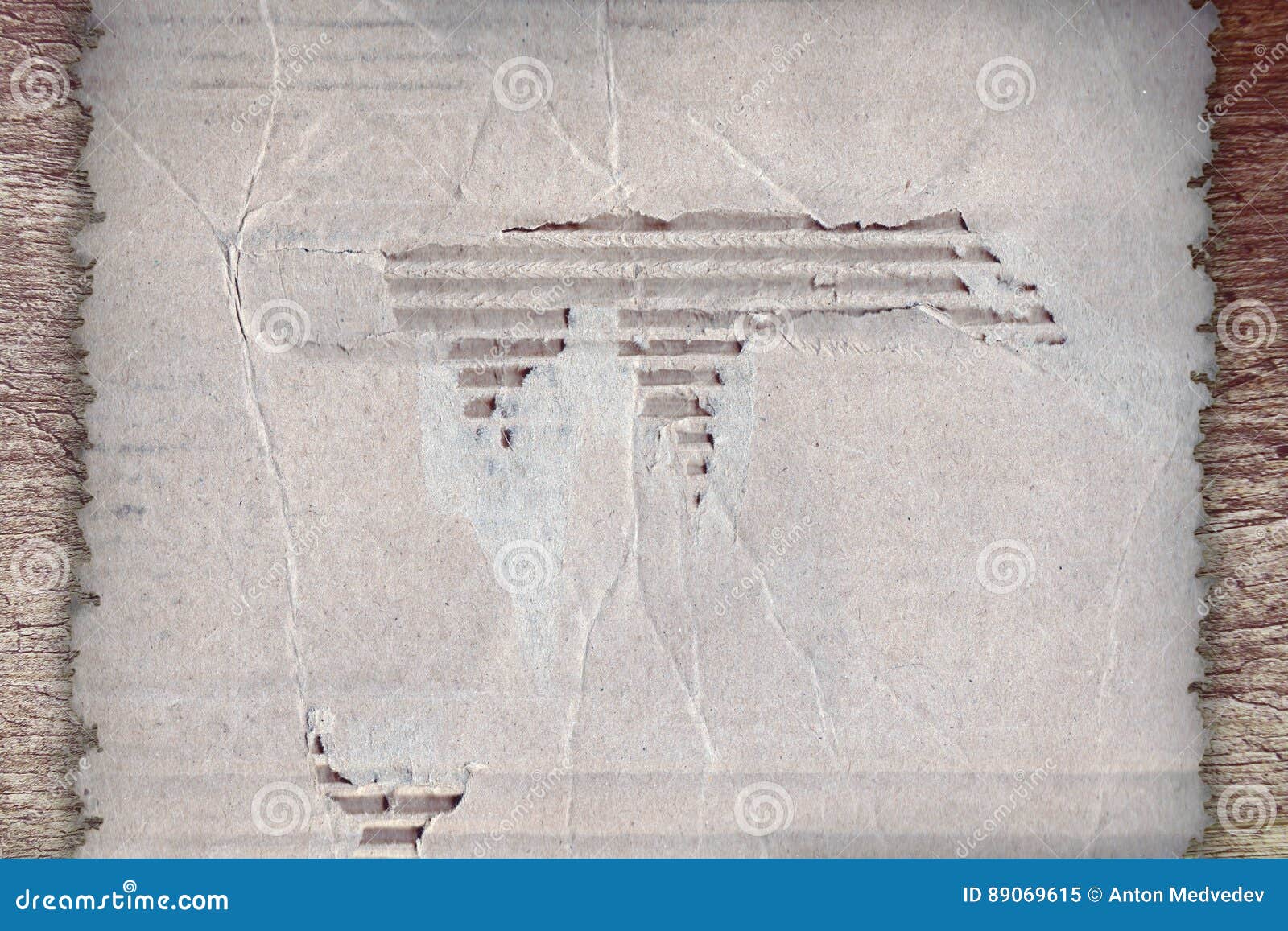 Vintage Corrugated Cardboard Pattern Stock Image - Image of edge, crimp ...