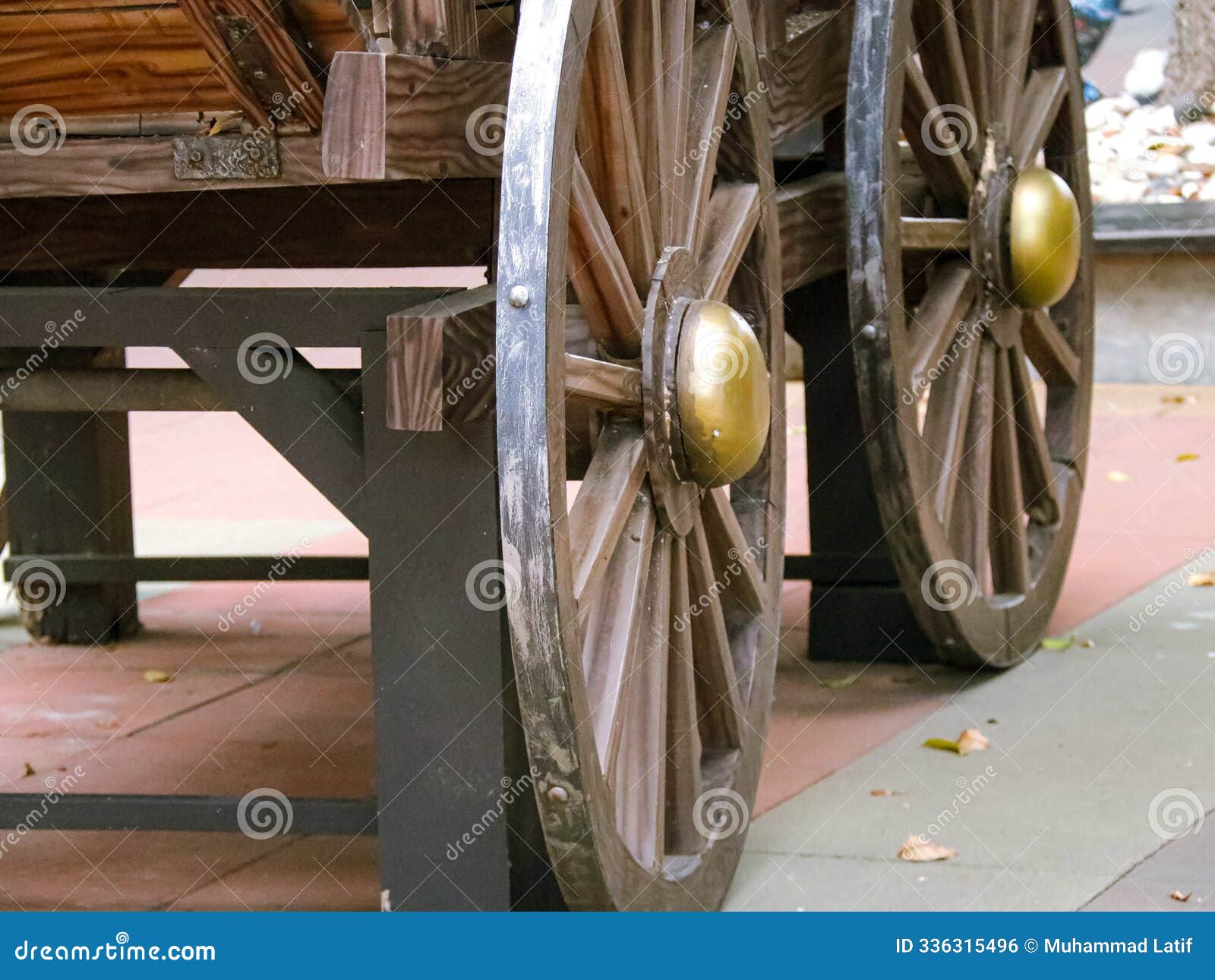 Vintage Covered Wagon Wheel Made of Wood Stock Photo - Image of farmer ...