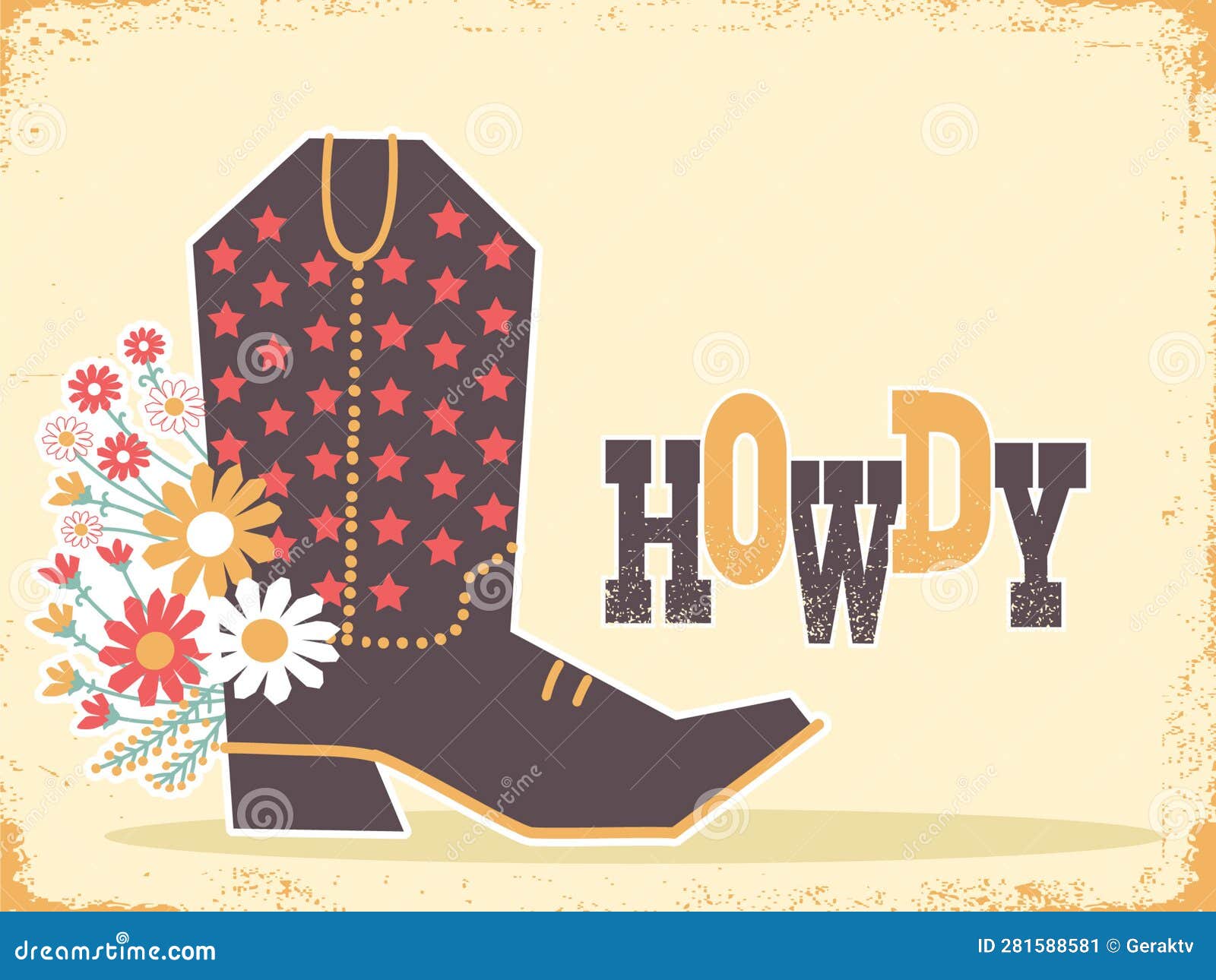 Vintage Cowboy Logos, Or Badges Cartoon Vector | CartoonDealer.com ...