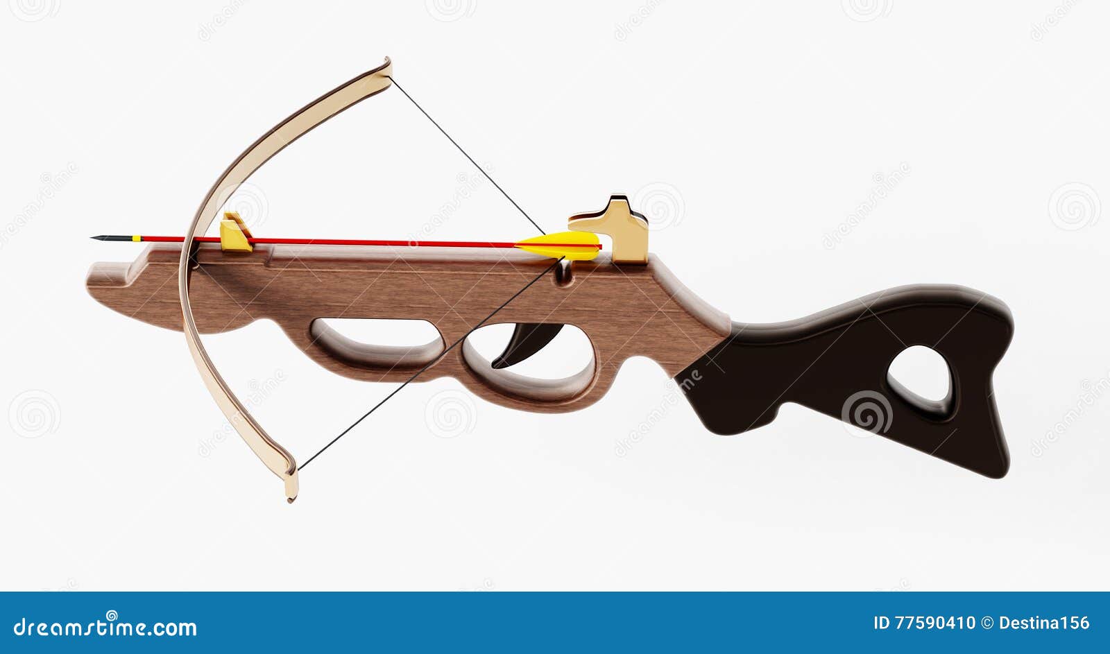 Crossbow (3D White) Stock Image | CartoonDealer.com #16320037