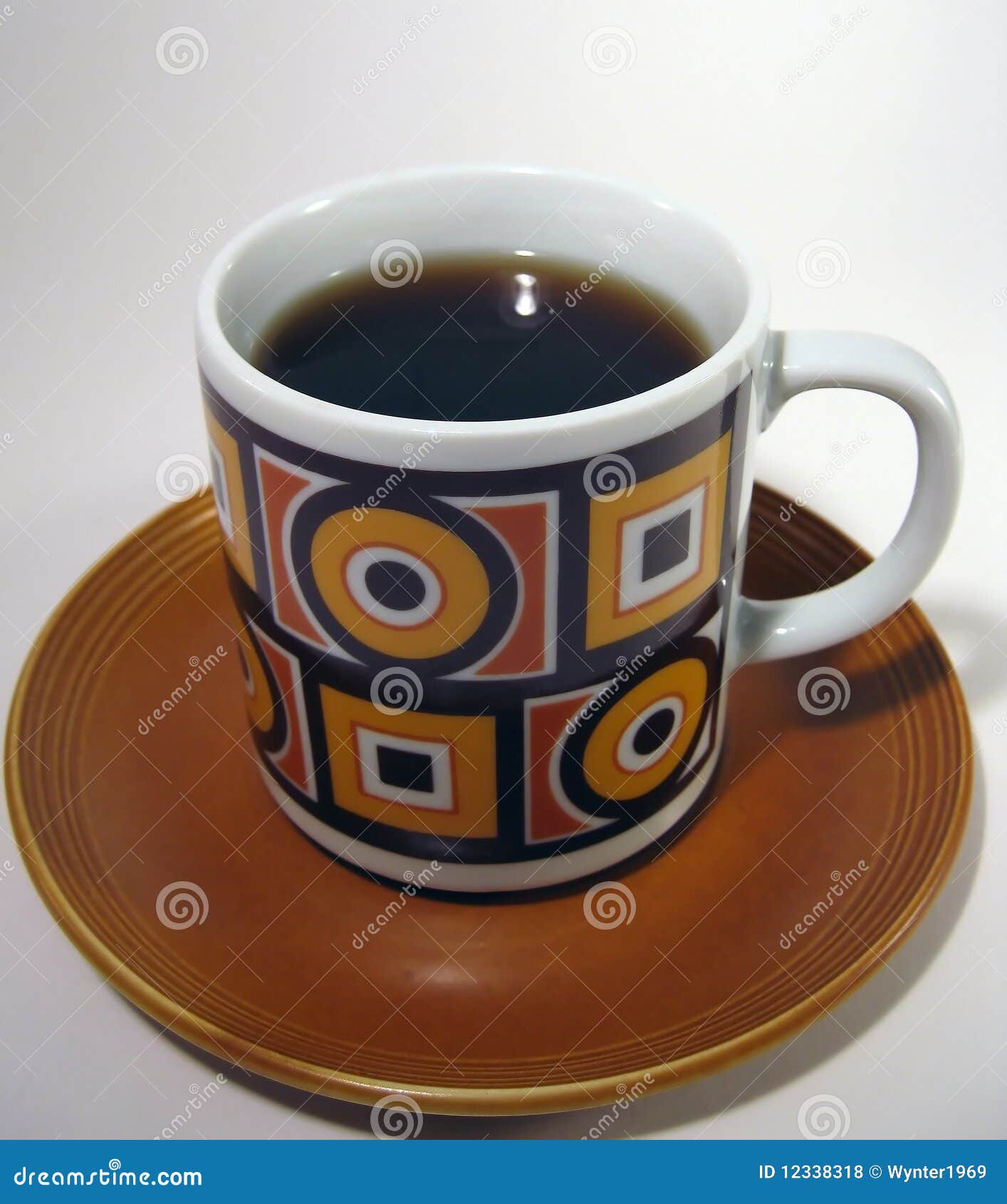 Vintage Cup of Coffee 1970 S Stock Photo - Image of drink, brewed: 12338318