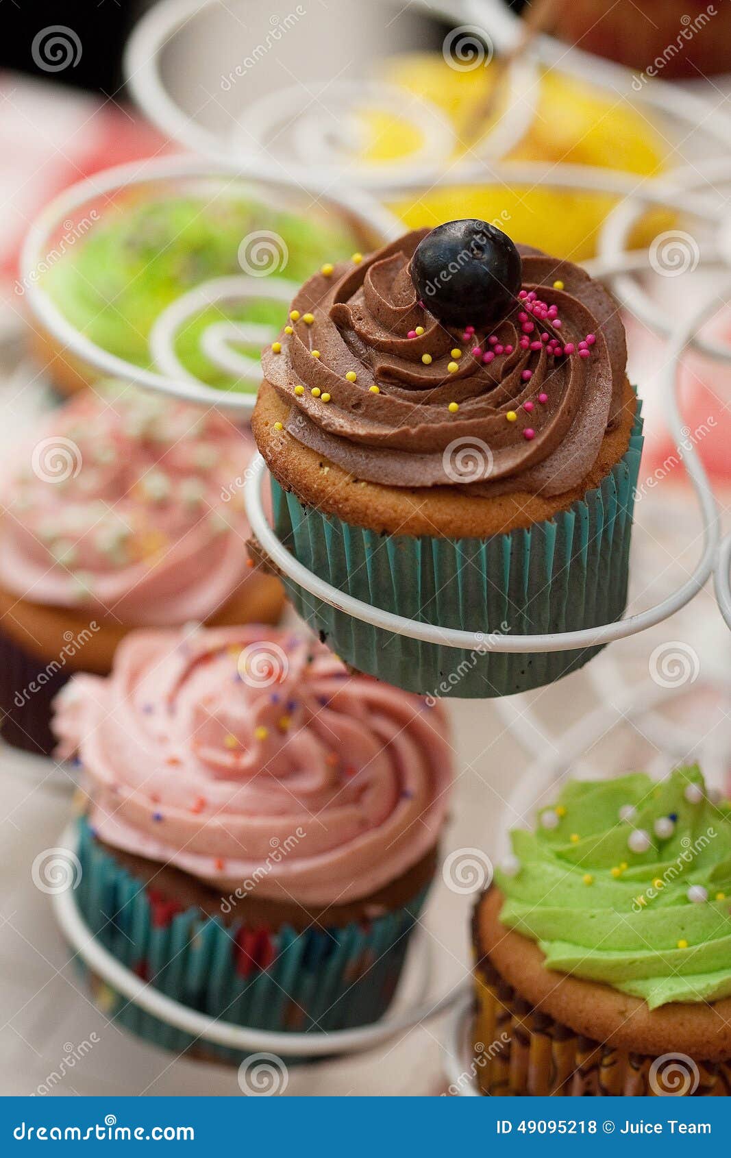 Vintage cupcakes stock photo. Image of plate, icing, assortment - 49095218