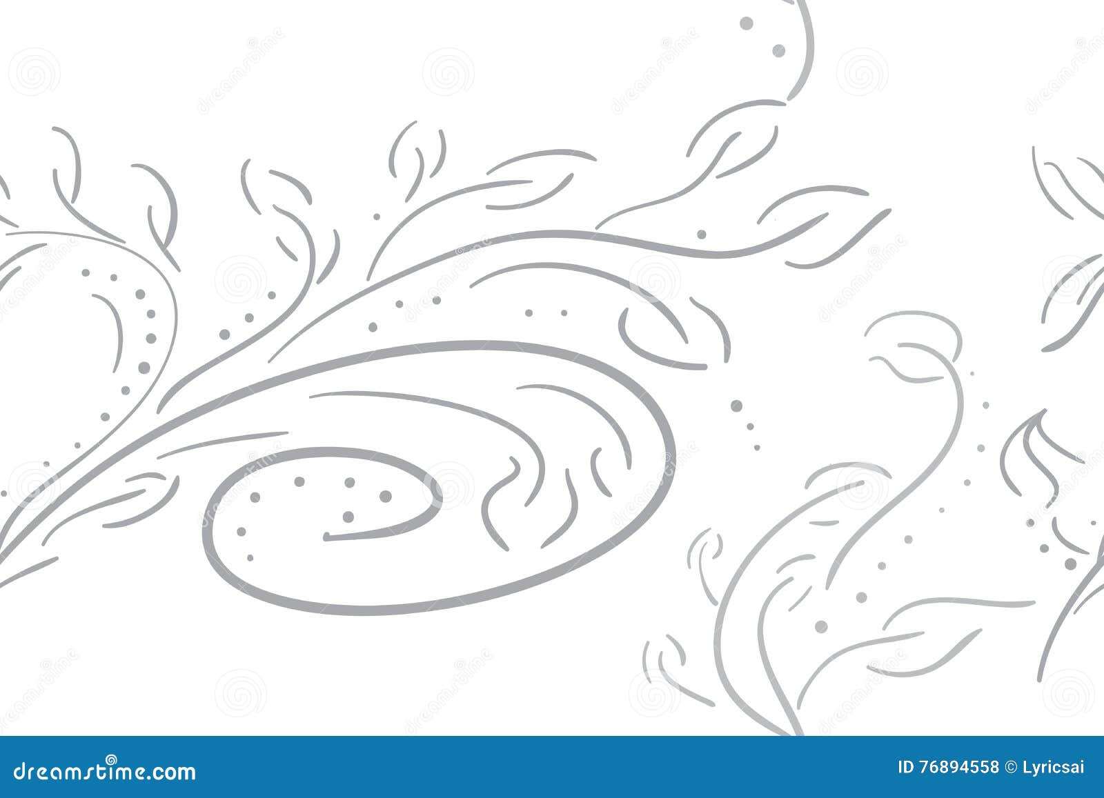 Vintage curved branch stock vector. Illustration of artificial - 76894558
