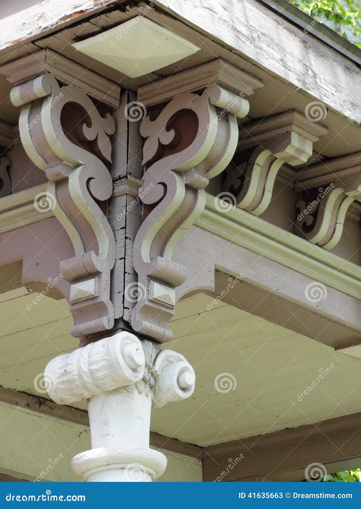 Vintage Curves stock image. Image of porch, unique, white - 41635663