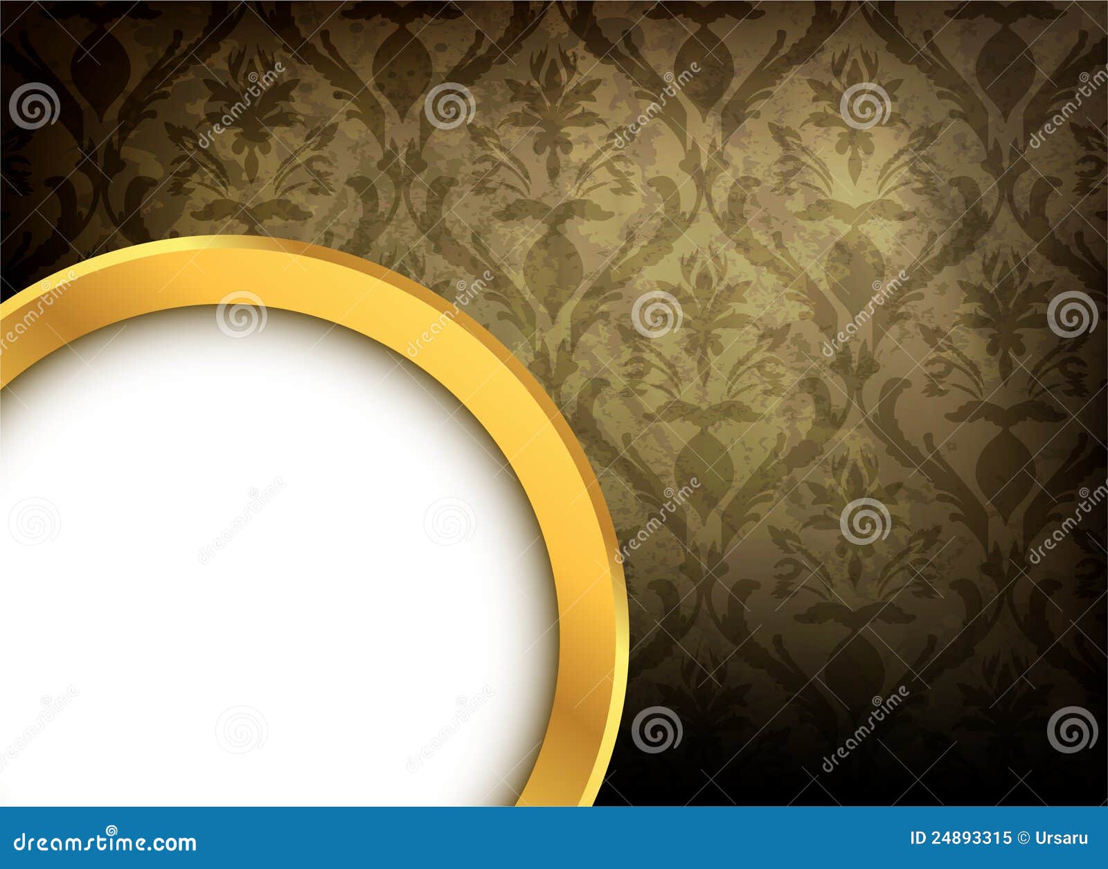 Vintage Damask Patterns Set Collection Vector. Old 30s Style Decoration ...