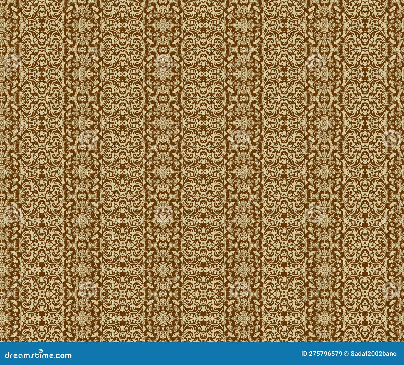 Vintage Damask Pattern Design. Seamless Damask Patterns for Ornament ...