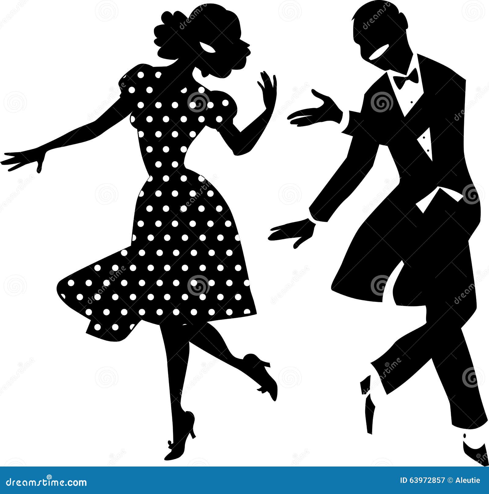 Vintage Dancers Background With Beams Of Light Royalty-Free Stock ...