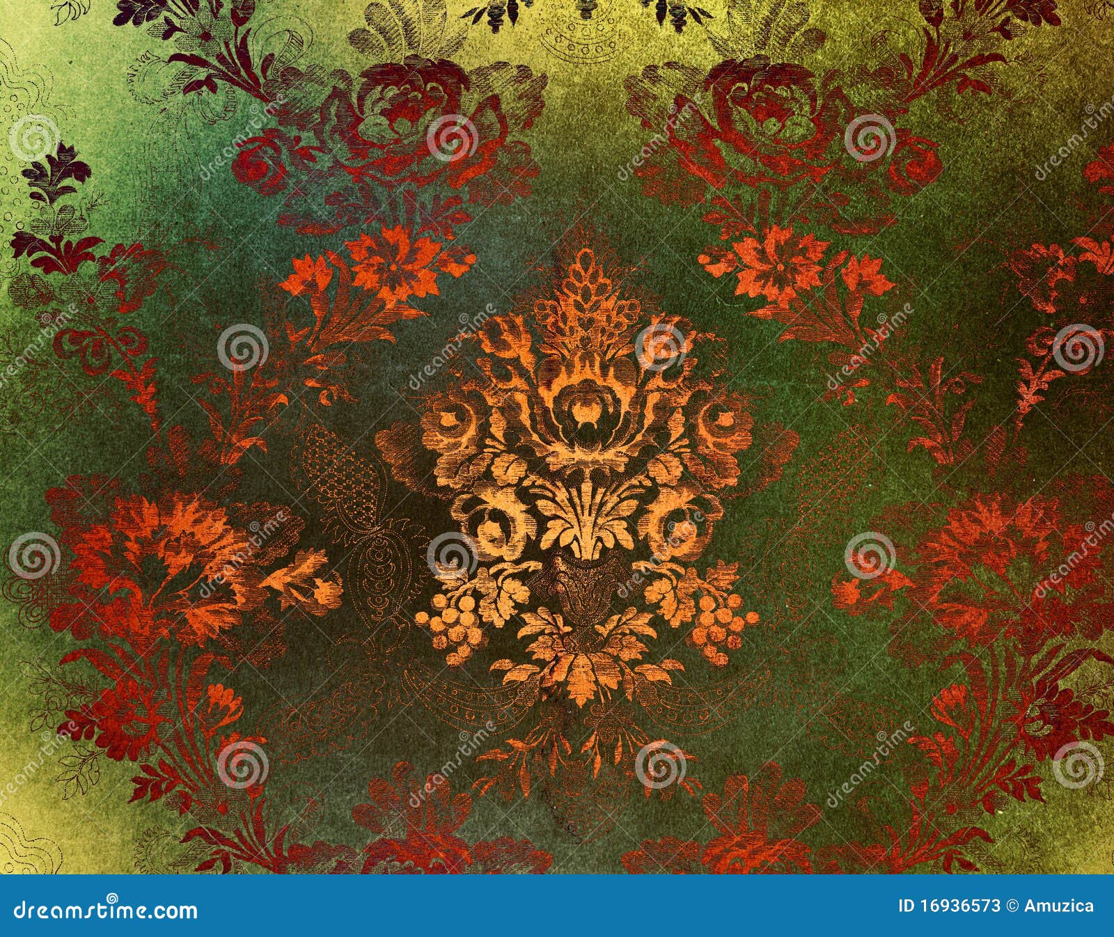 Vintage Decorative Background Stock Illustration - Illustration of ...