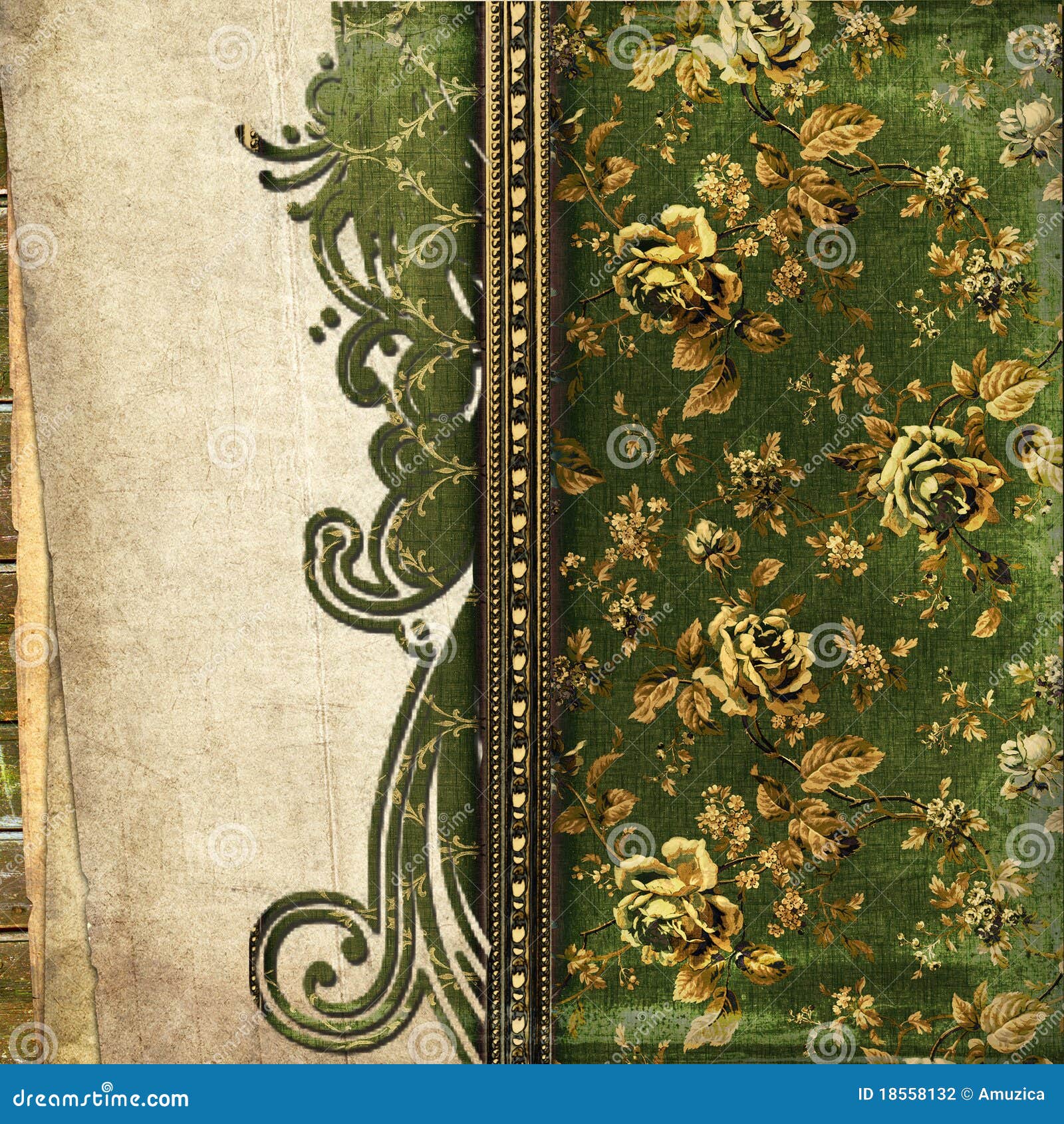 Vintage Decorative Background Stock Illustration - Illustration of ...