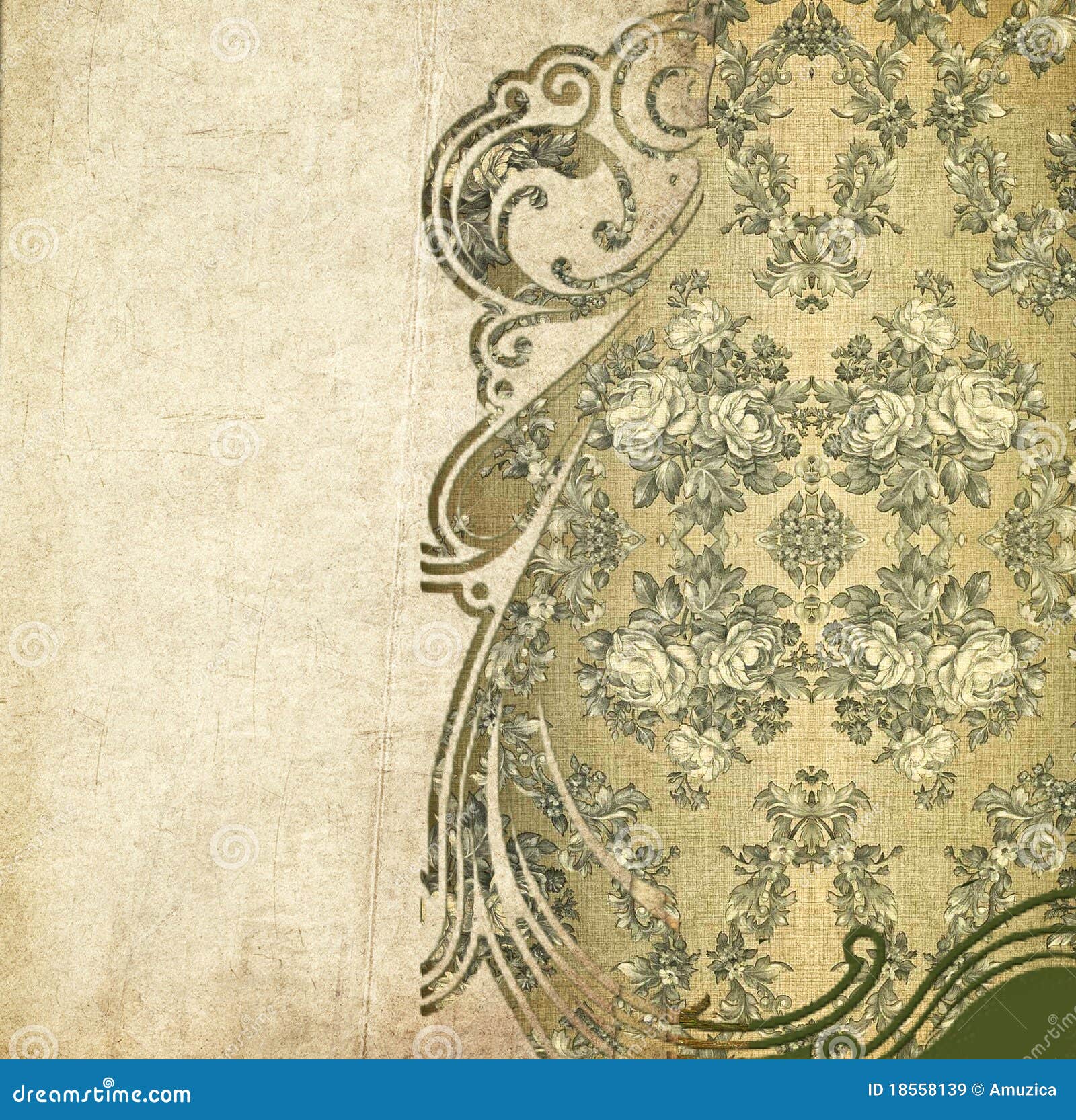 Vintage Decorative Background Stock Illustration - Illustration of ...