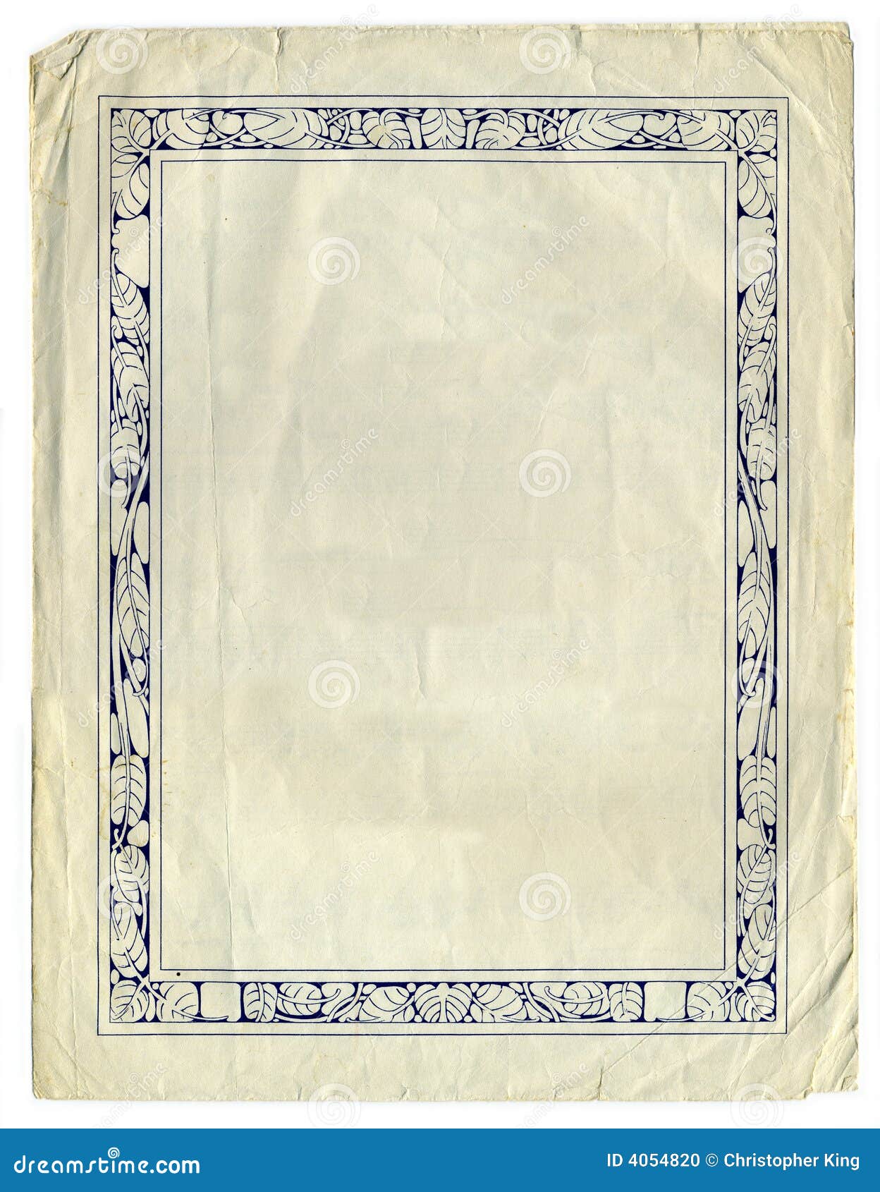 Vintage Decorative Background Design on Old Paper Stock Illustration ...