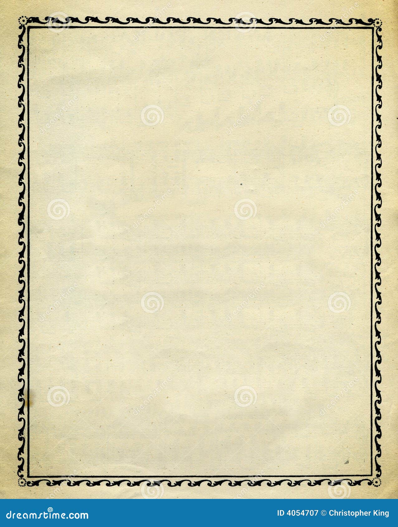 Vintage Decorative Border Design Stock Image - Image of paper, emblem ...