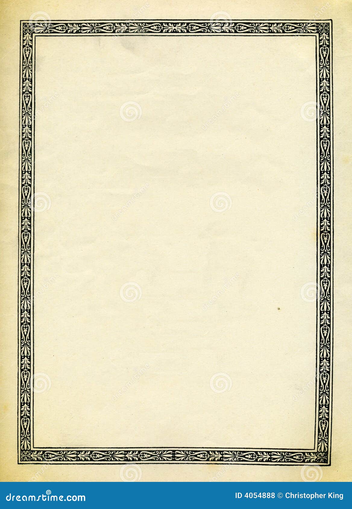 Vintage Decorative Border Design Stock Illustration - Illustration of ...