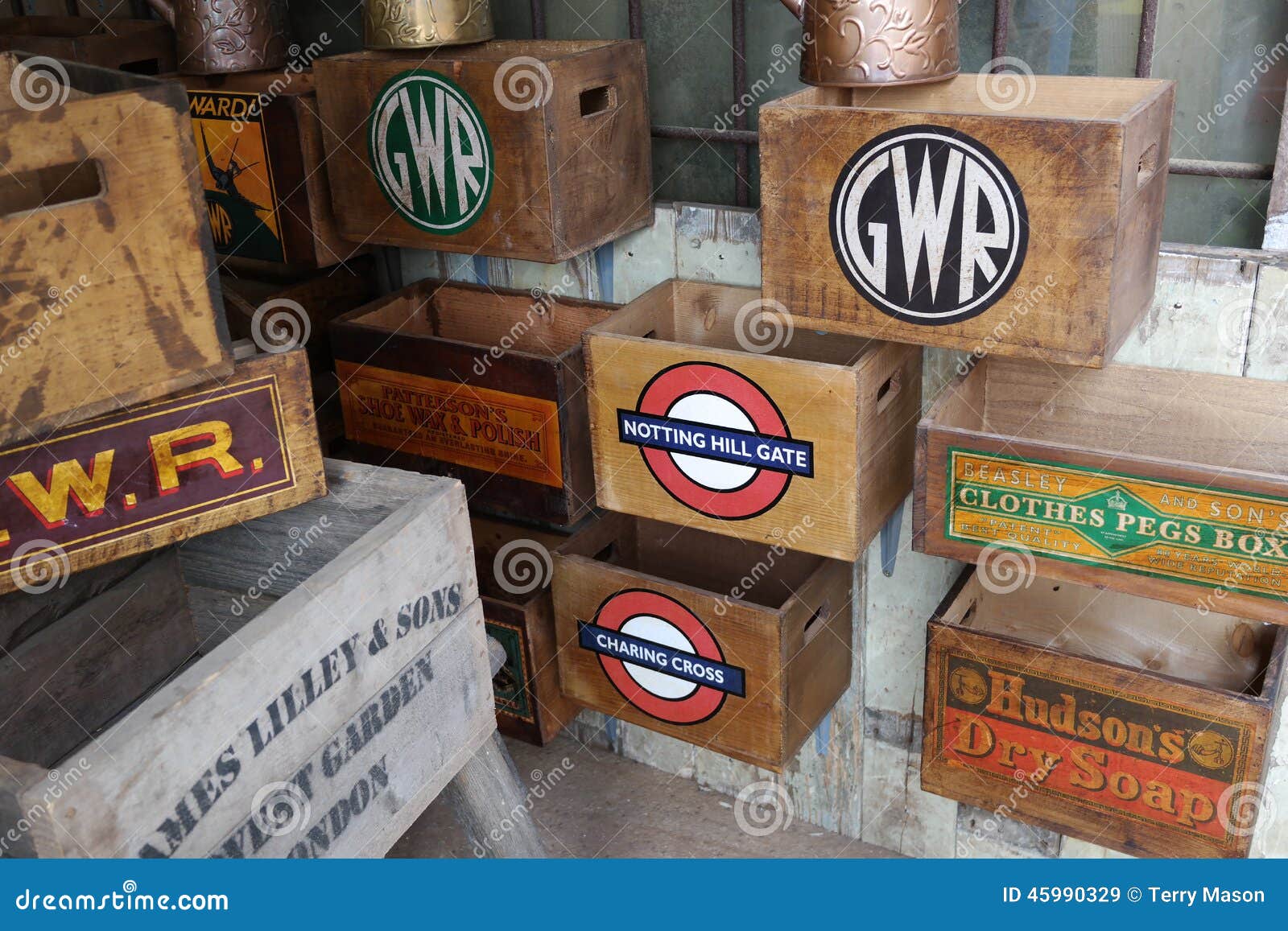 Vintage decorative boxes editorial stock image. Image of sides - 45990329