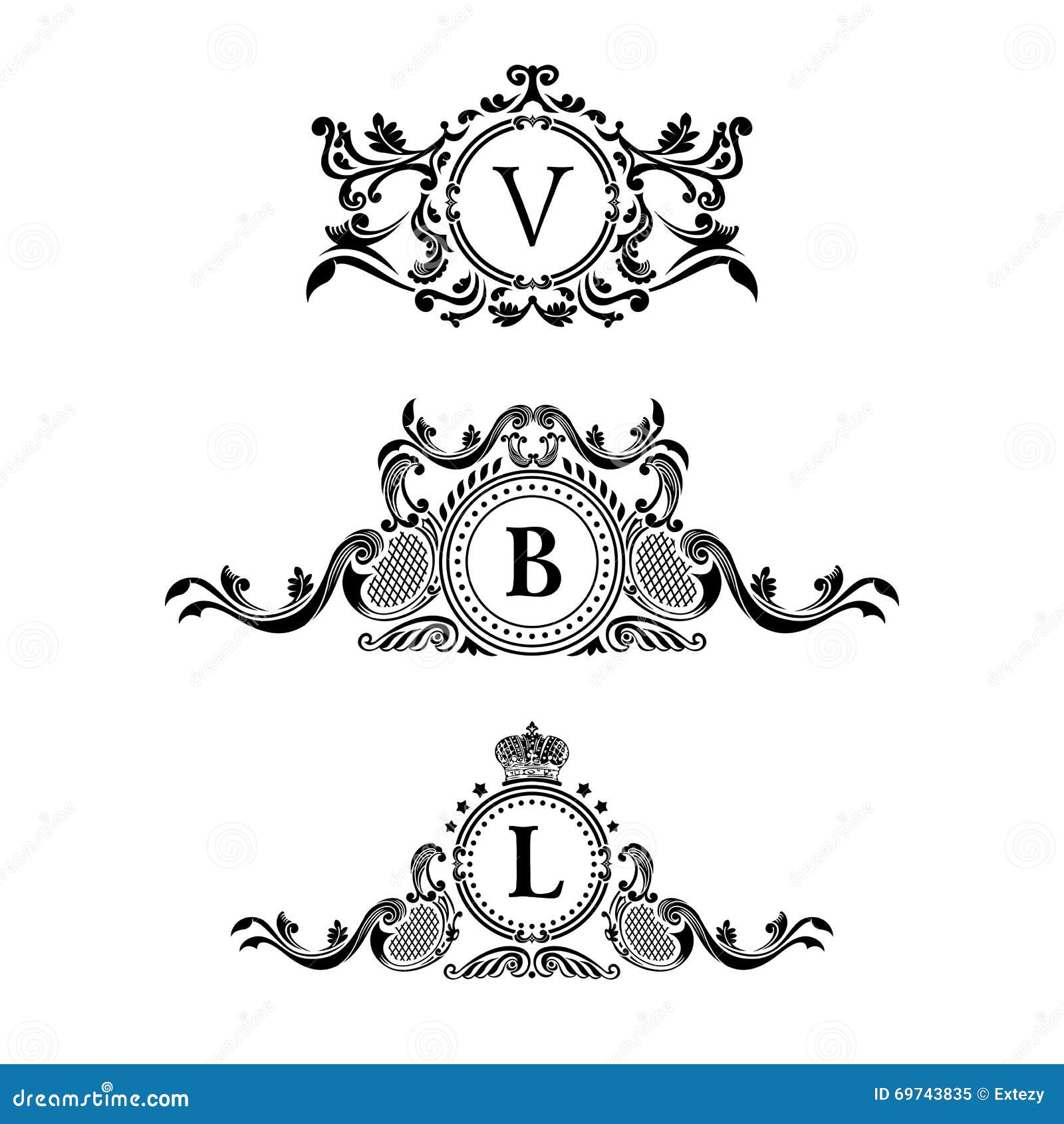 Vintage Decorative Elements Flourishes Calligraphic Ornament Stock Vector Illustration Of
