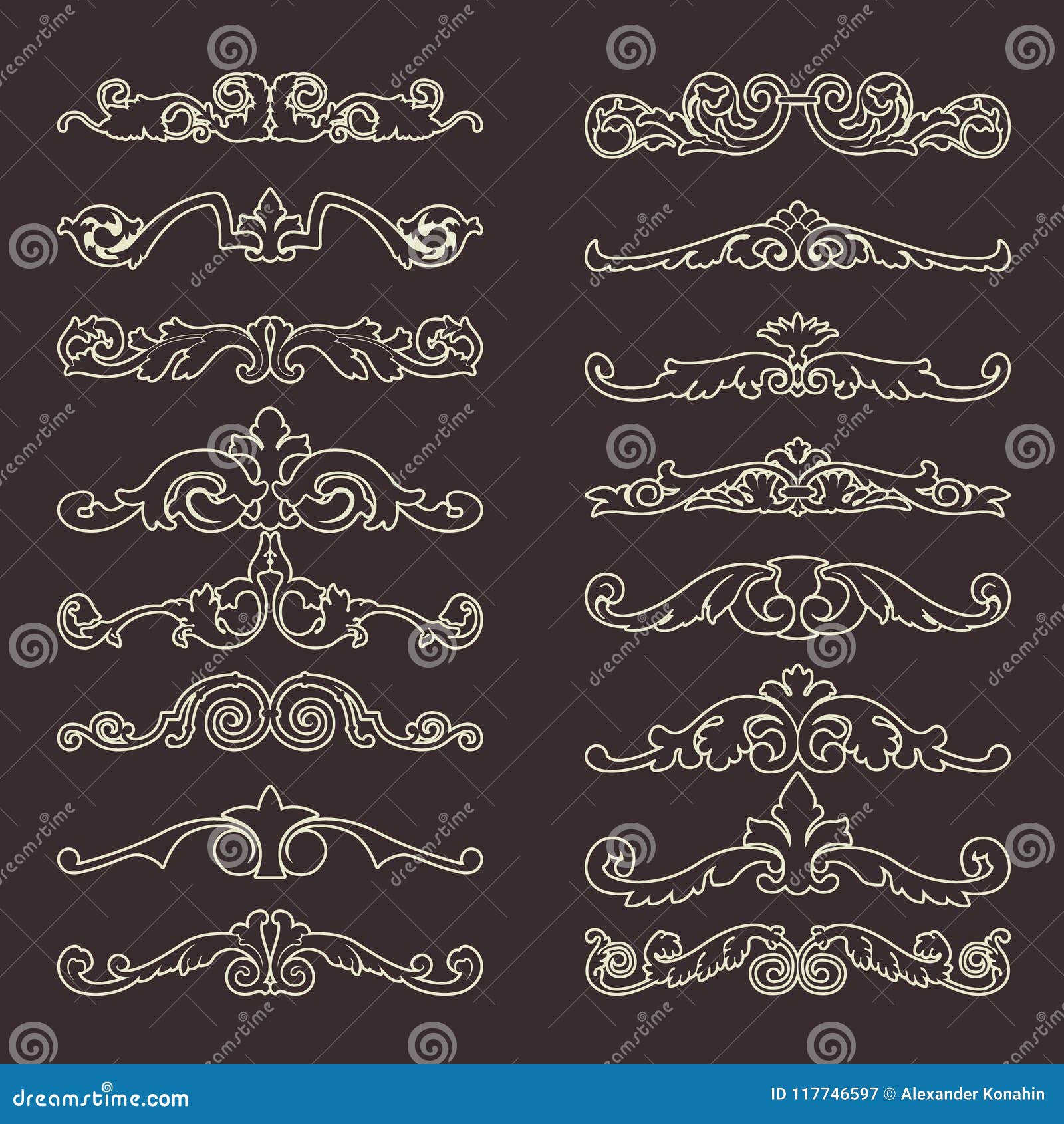 Vintage Decorative Elements Stock Vector - Illustration of special ...