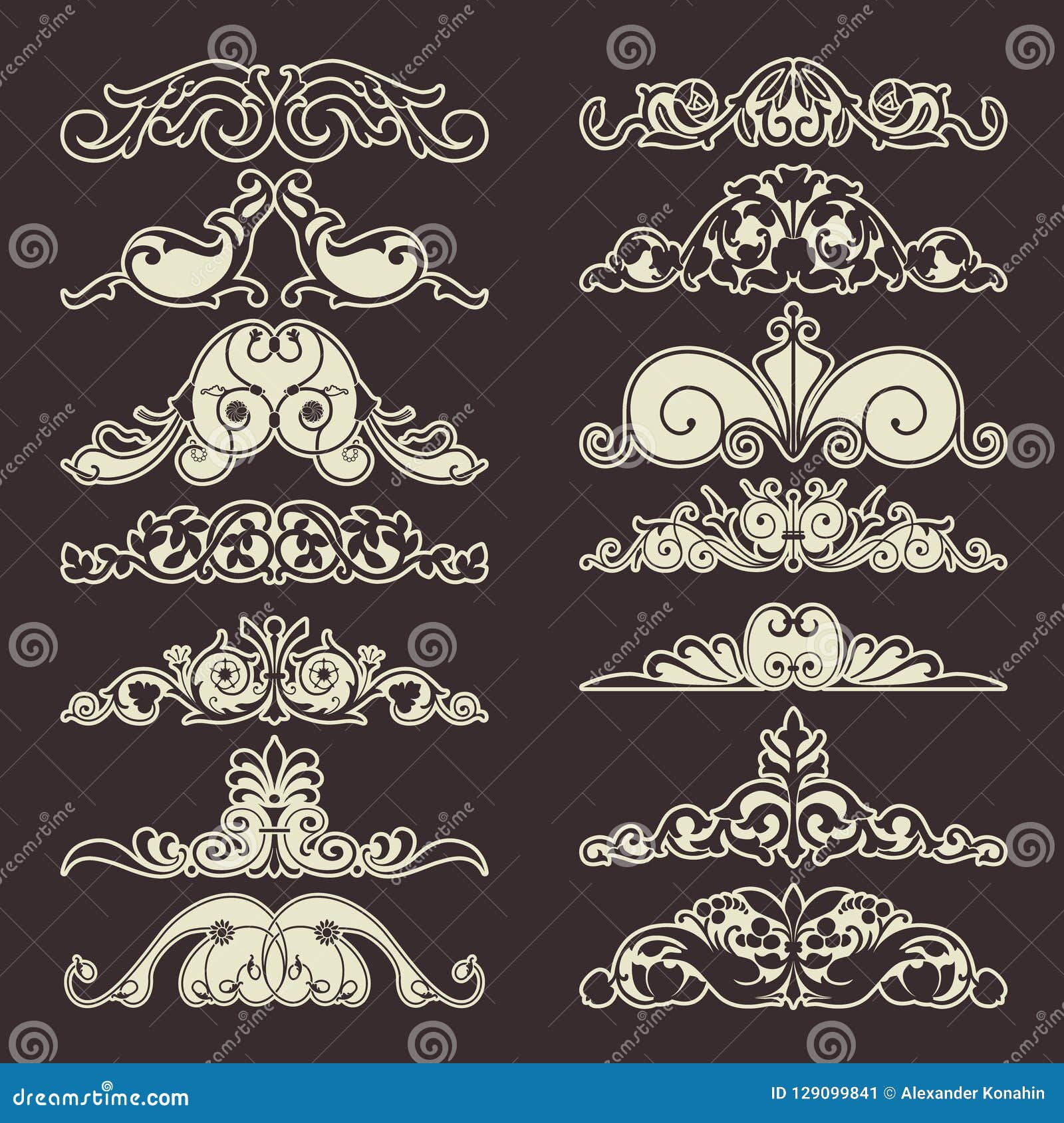 Vintage Decorative Elements Stock Vector - Illustration of calligraphy ...
