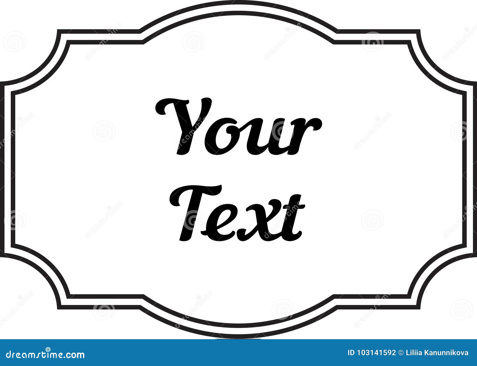 Vintage Decorative Frame Labels for Text and Photos Stock Illustration ...