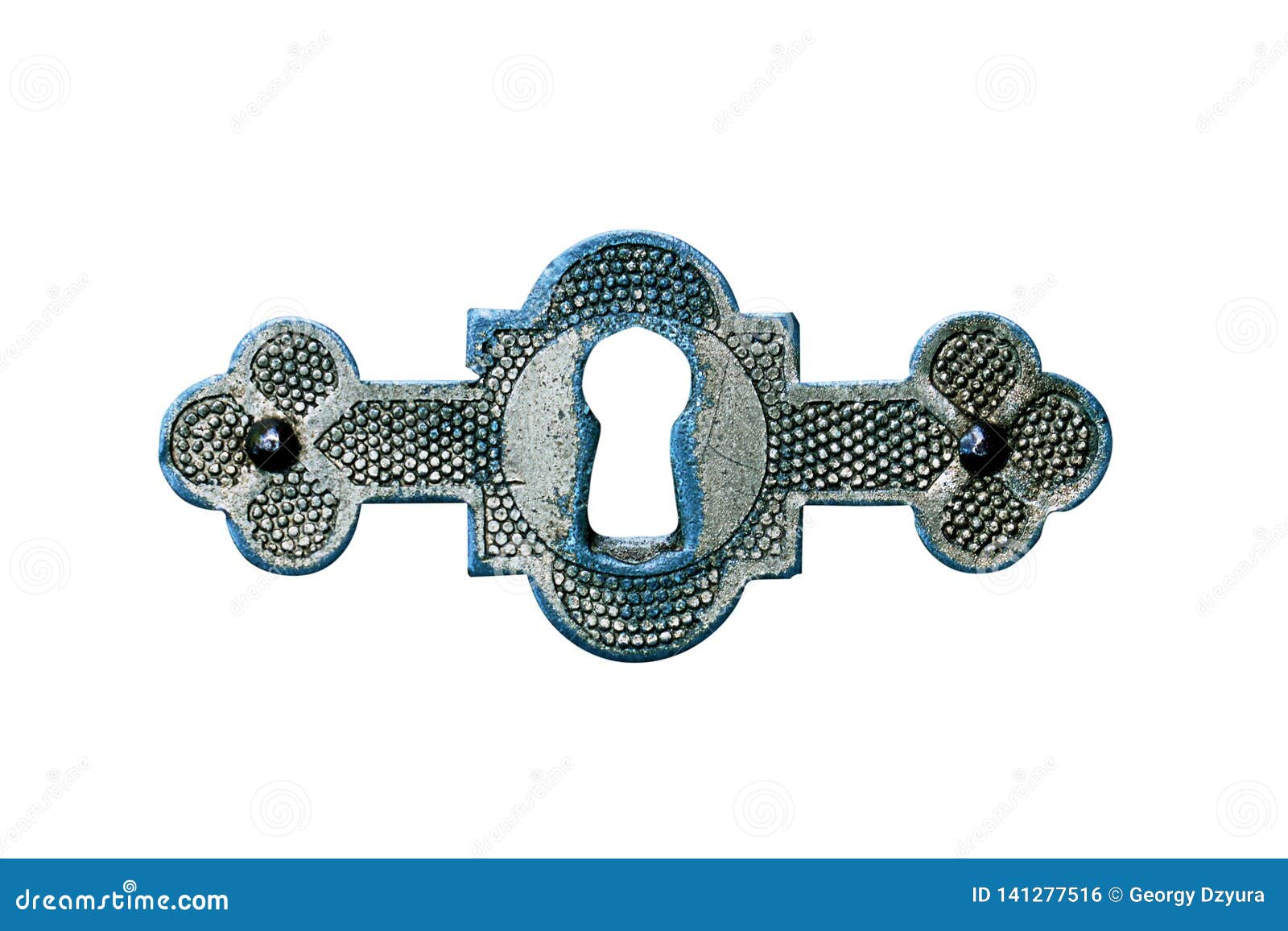 Vintage Decorative Keyhole Isolated on White Background Stock Photo ...