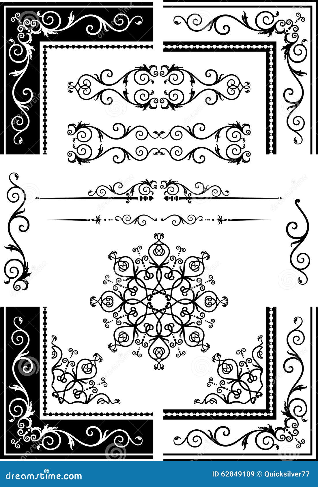Vintage Decorative Vine stock vector. Illustration of ornament - 62849109
