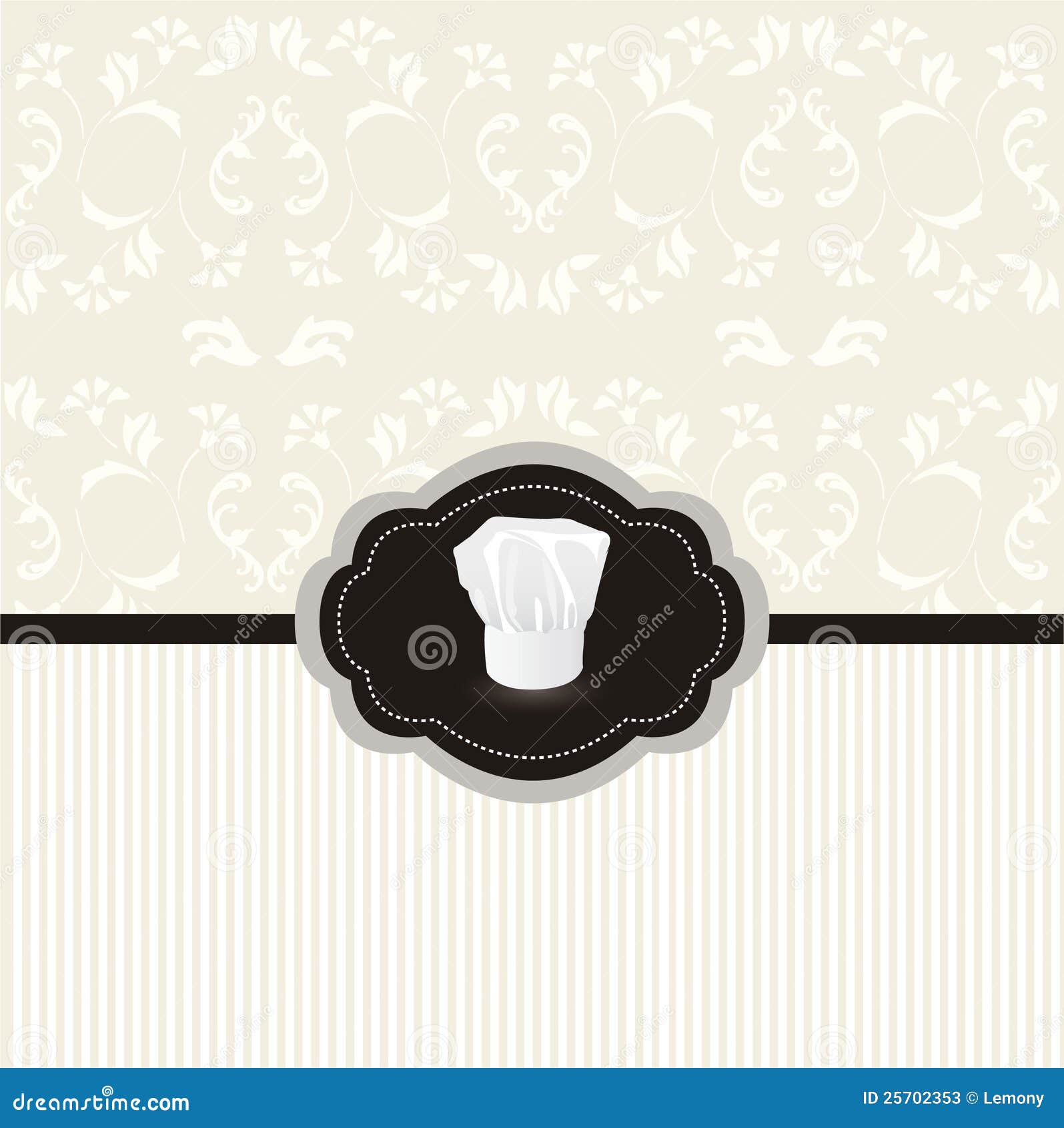 Frame With Chef And Book Royalty-Free Cartoon | CartoonDealer.com #11737997