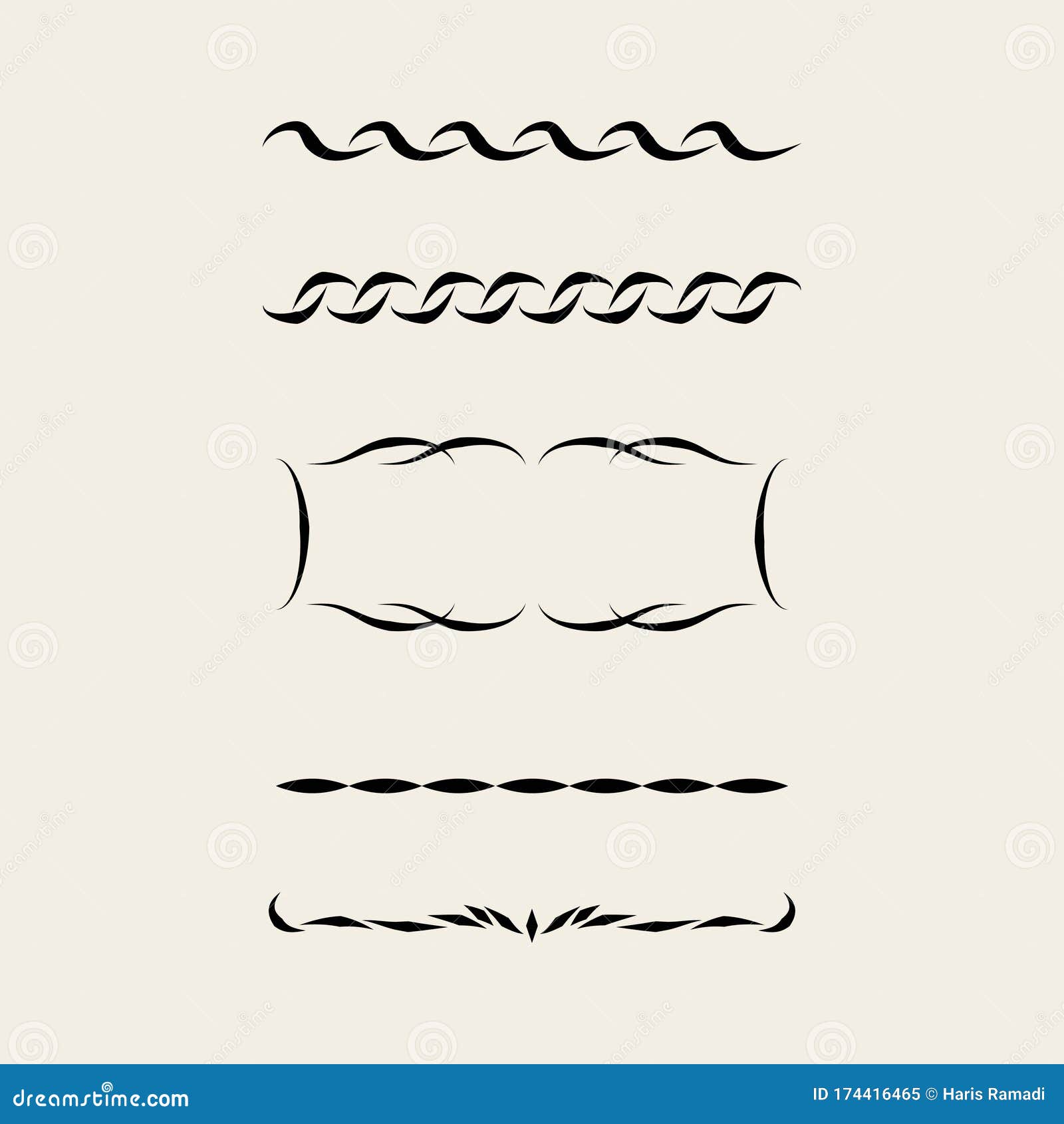 Vintage Design Elements with Decorative Lines Stock Vector ...