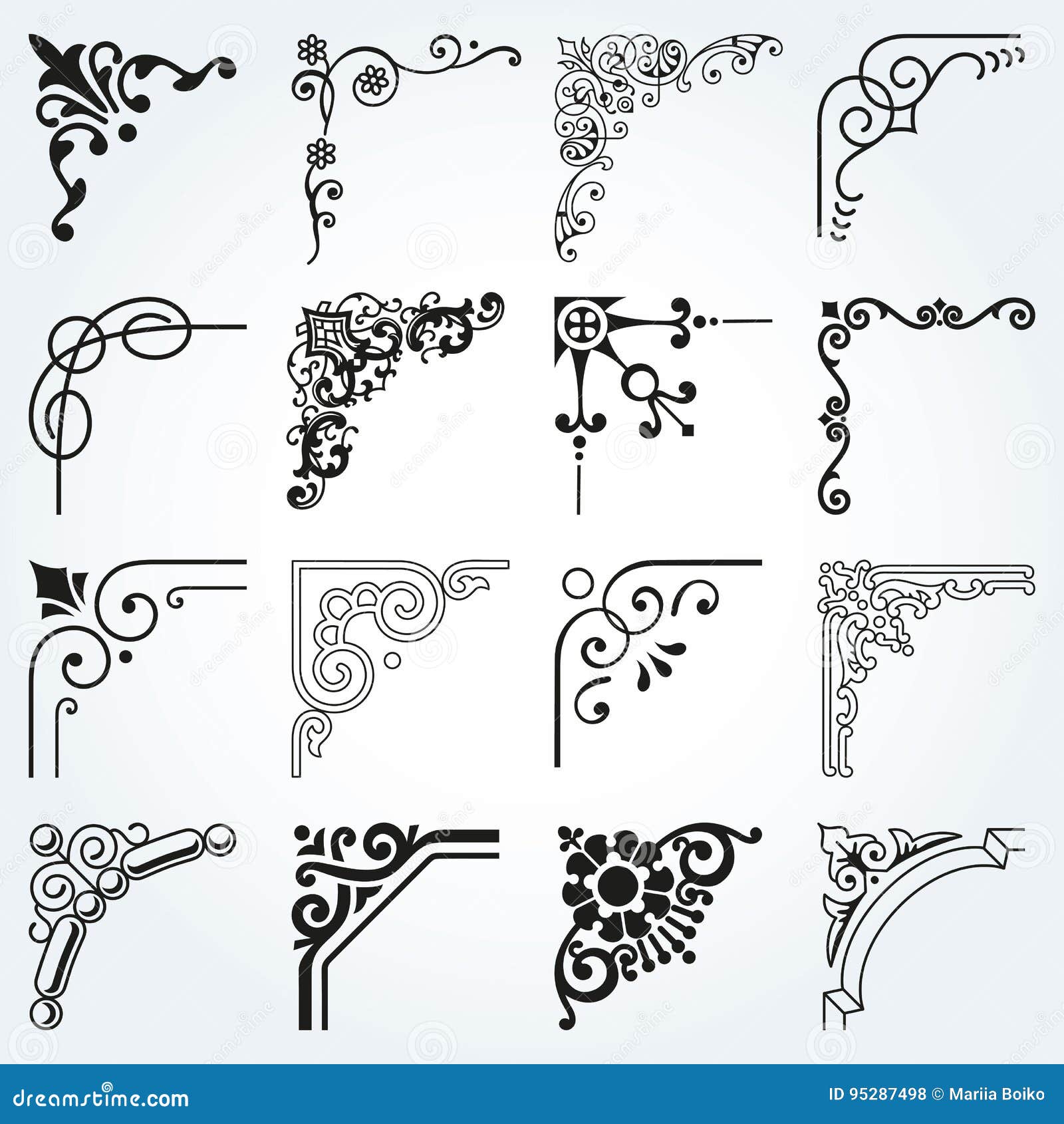 Old Fashioned Corner Borders