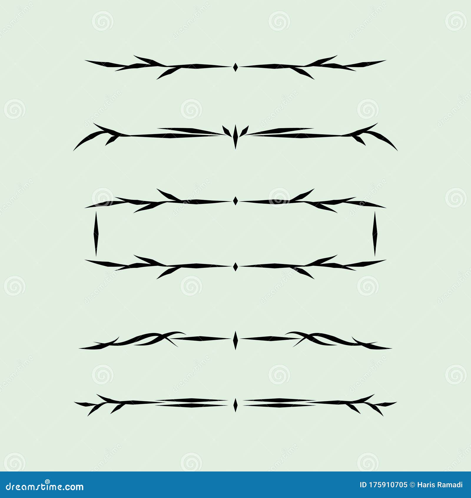 Vintage Design Elements with Lines Stock Vector - Illustration of line ...