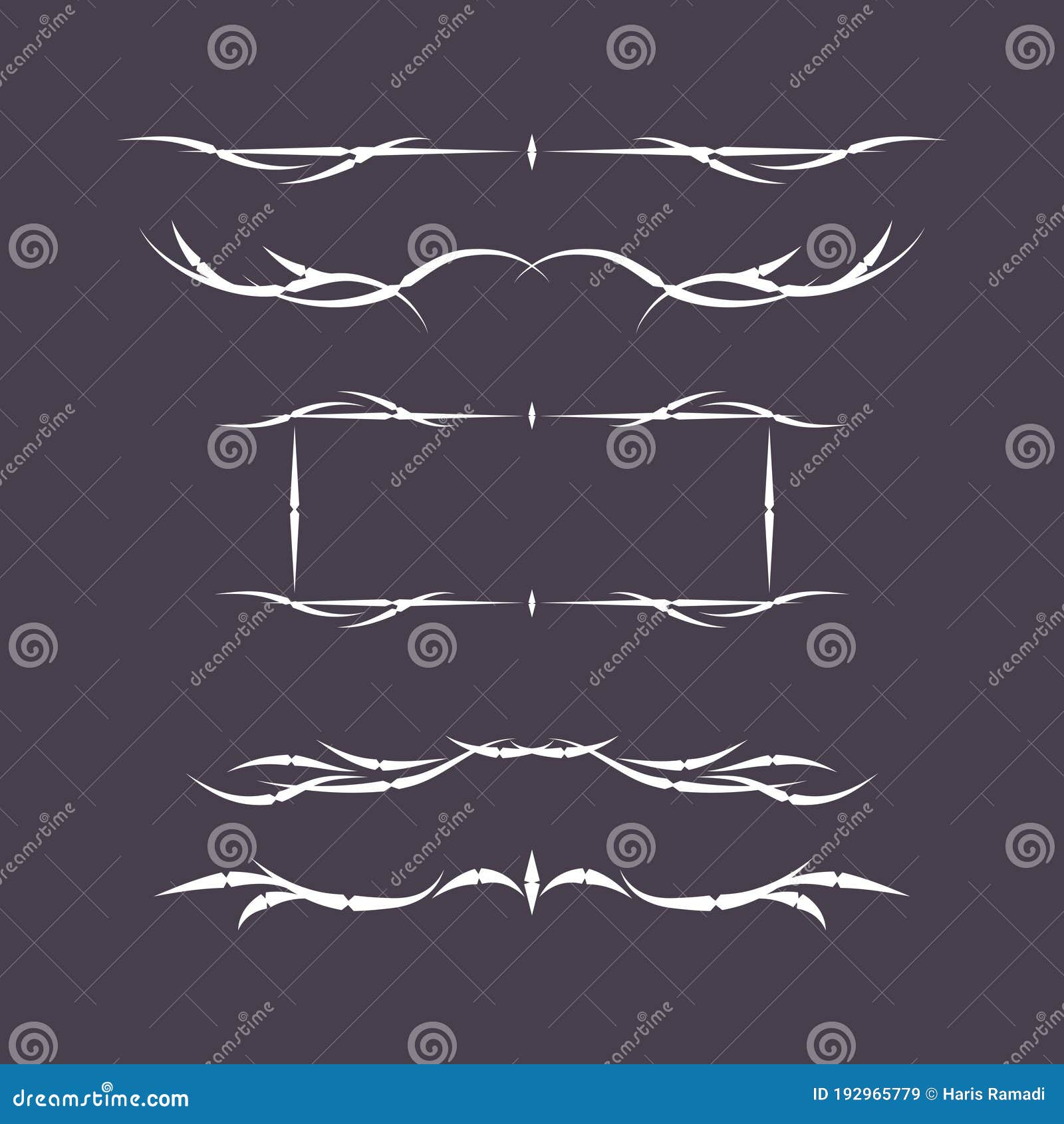 Vintage Design Elements with Lines Stock Vector - Illustration of curl ...