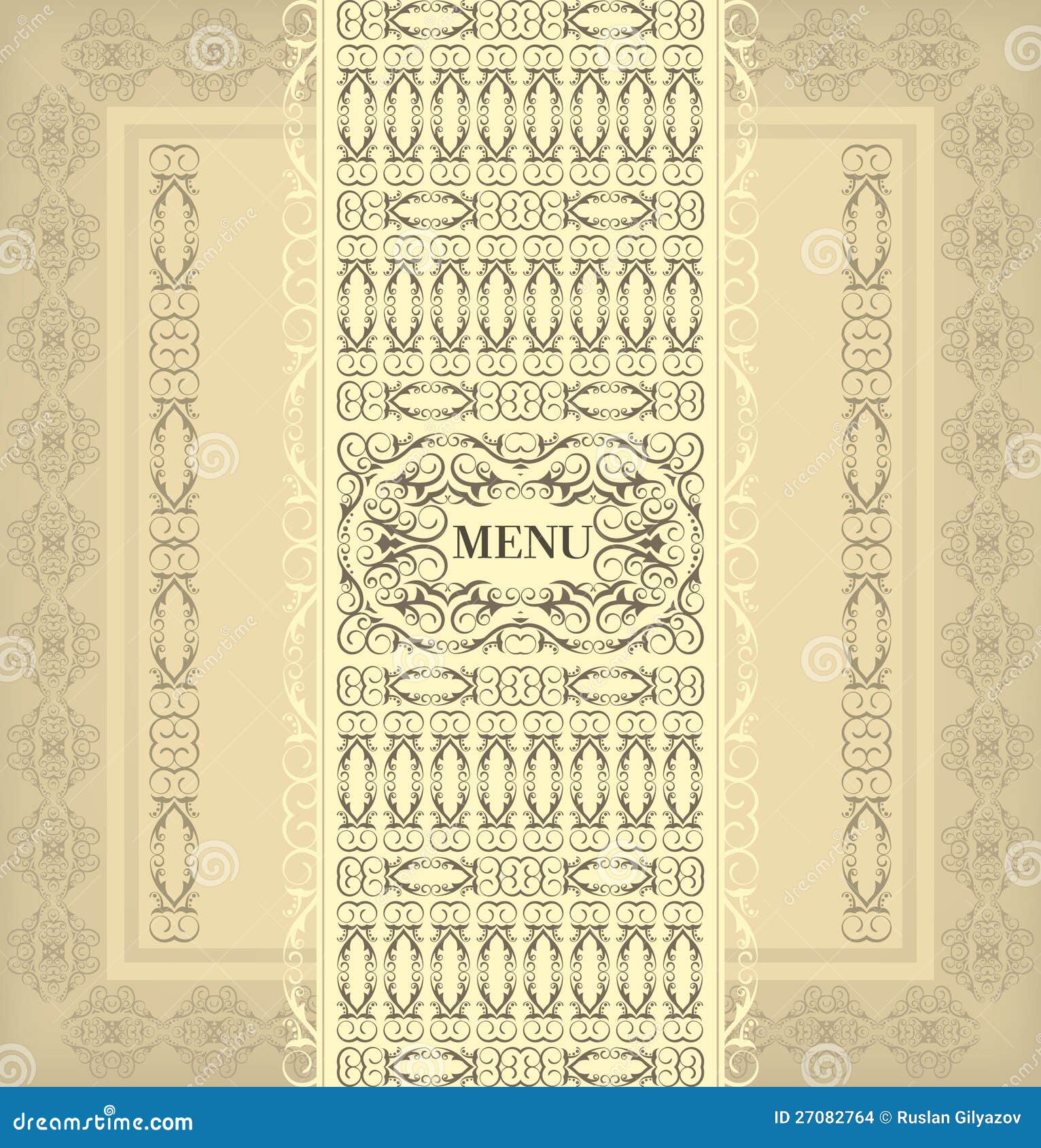 Vintage design menu stock vector. Illustration of decorative - 27082764