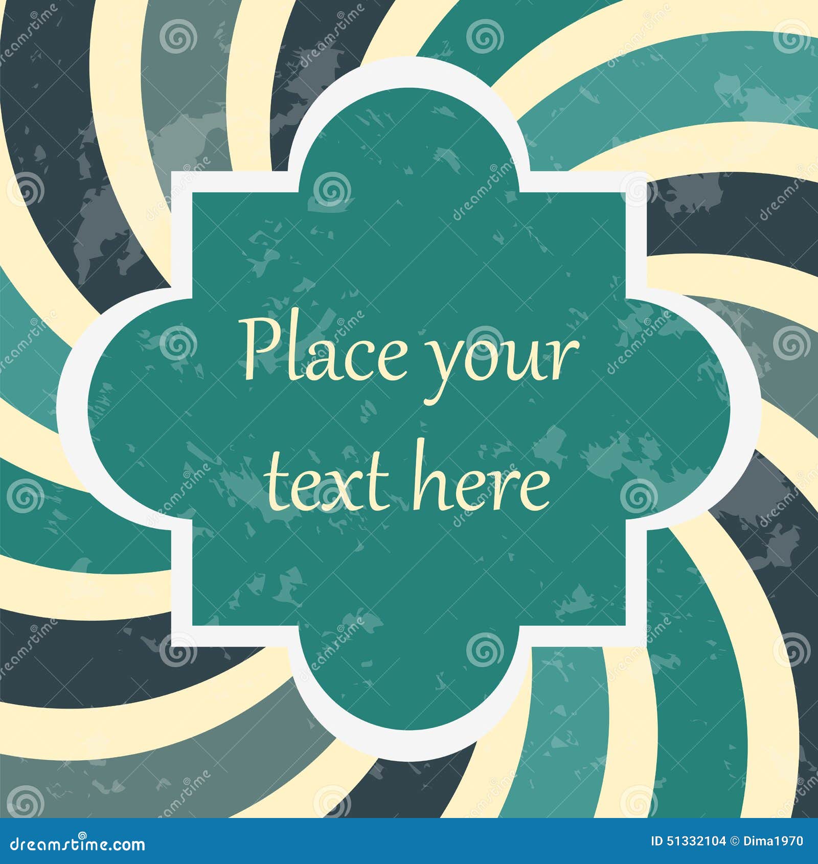 Vintage Design Template. Retro Styled Image Stock Vector - Illustration ...