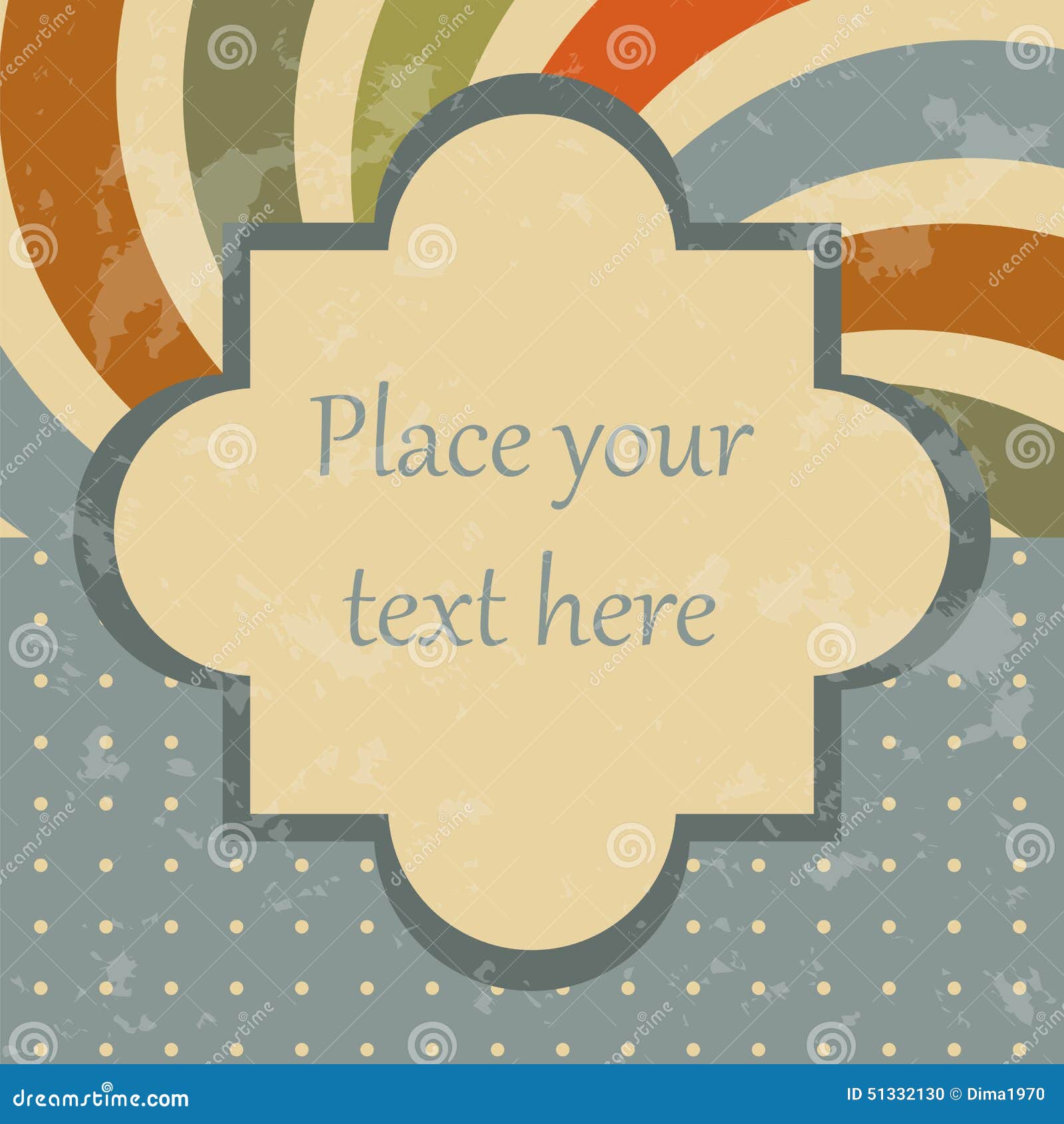 Vintage Design Template. Retro Styled Image Stock Vector - Illustration ...