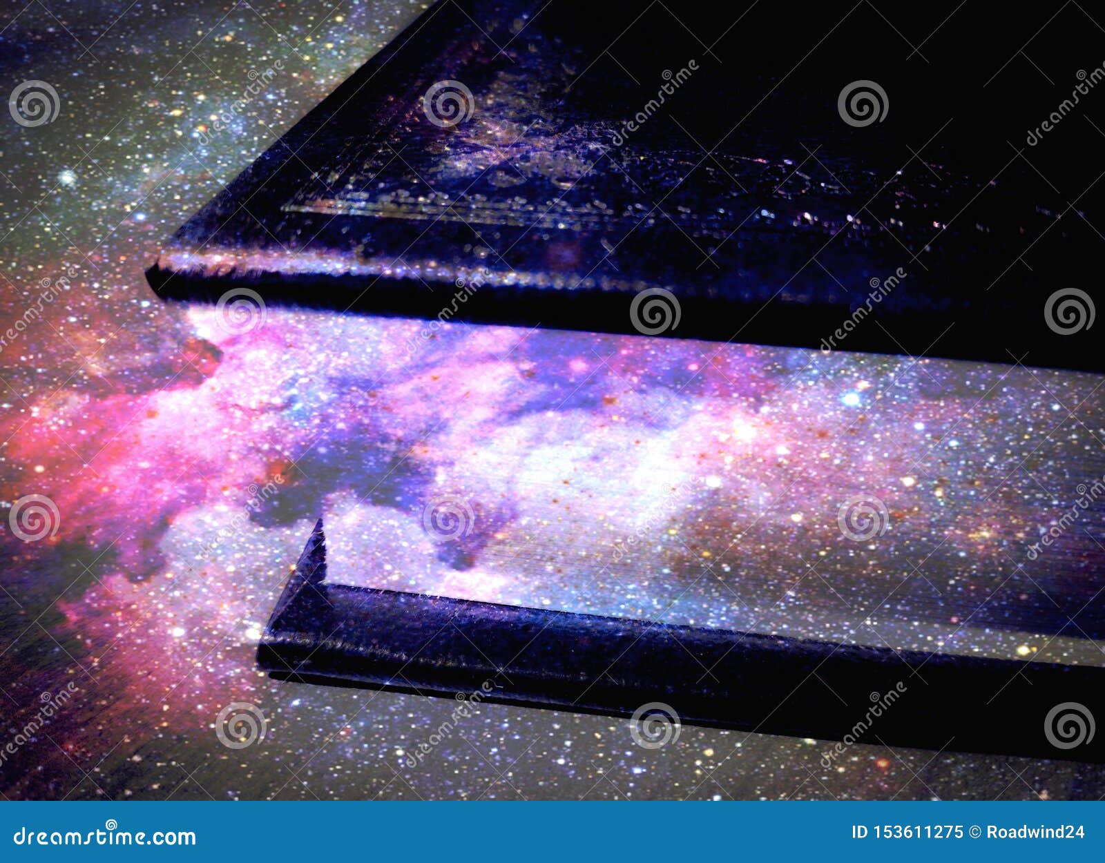 Book of Universe stock image. Image of close, effect - 153611275