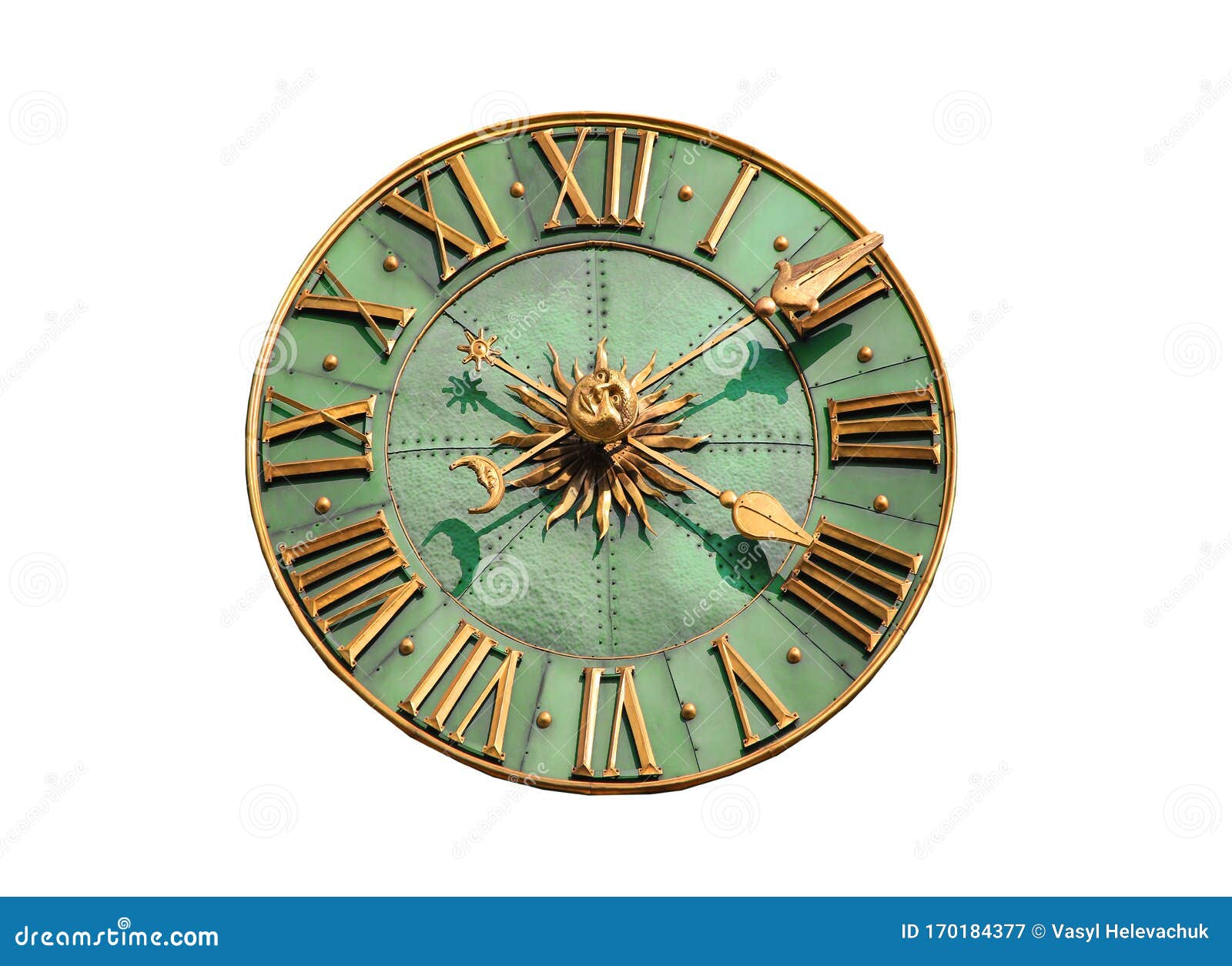 Vintage Dial Isolated on White Stock Image - Image of design, history ...