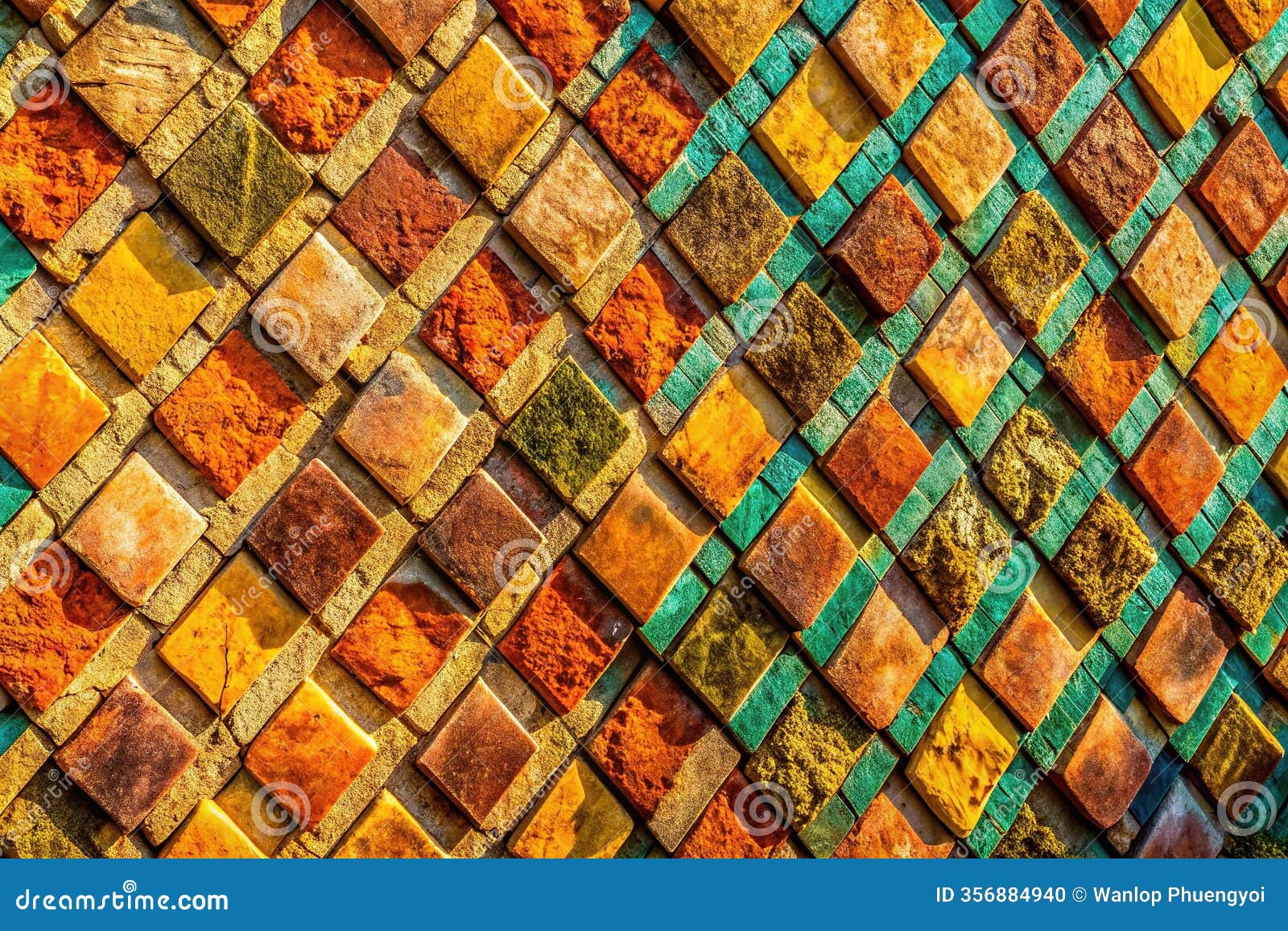 Vintage Diamond Brick Wall a Seamless Grunge Pattern for Design ...