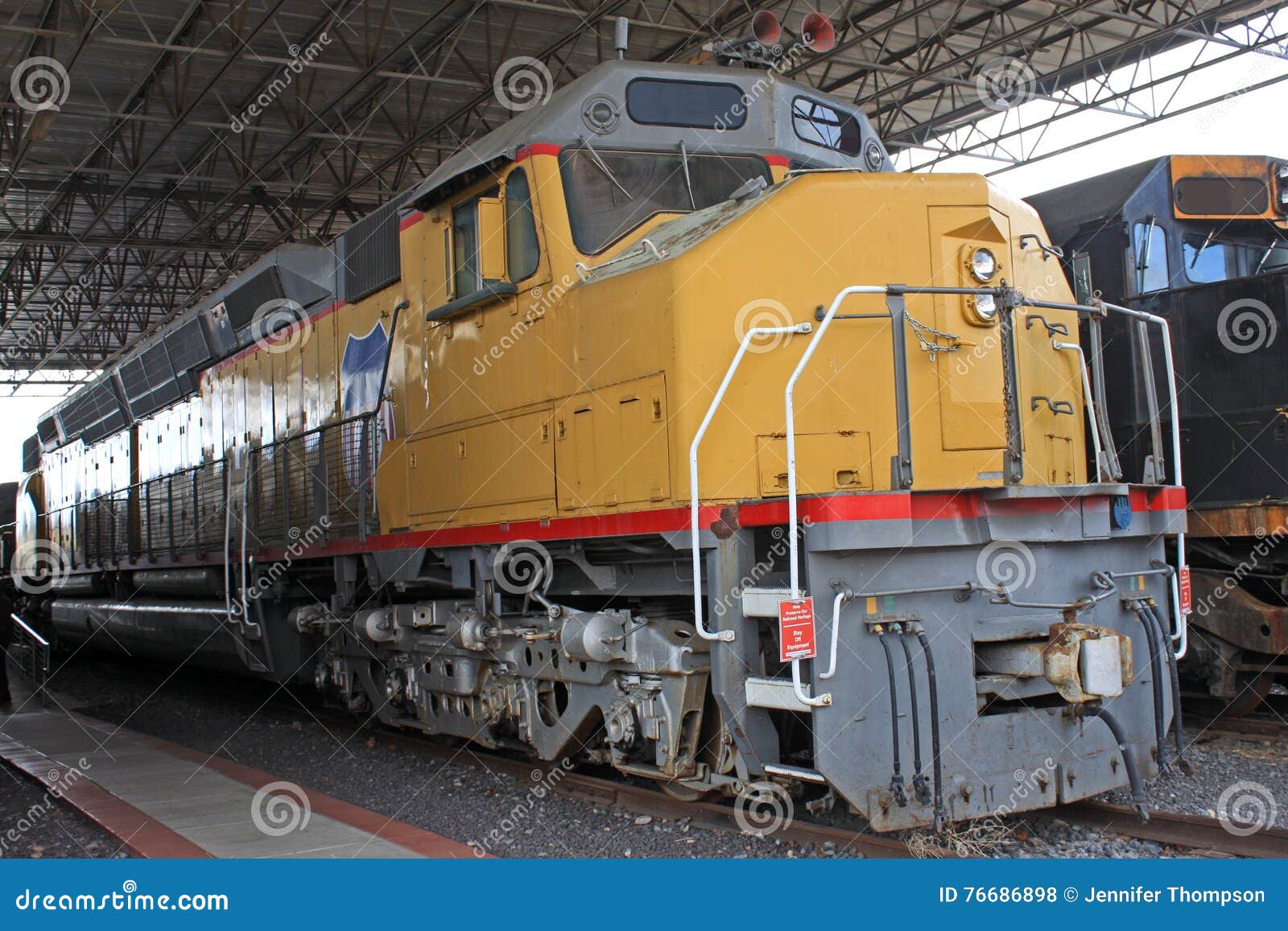 Vintage Diesel Locomotive Royalty-Free Stock Image | CartoonDealer.com ...
