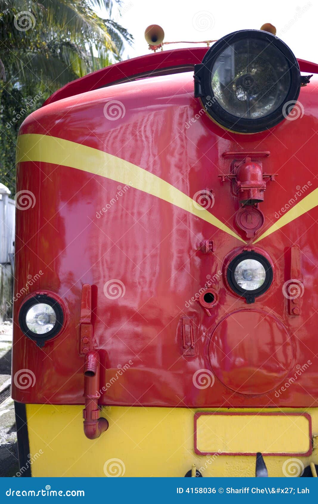 Vintage Diesel Locomotive Royalty-Free Stock Image | CartoonDealer.com ...