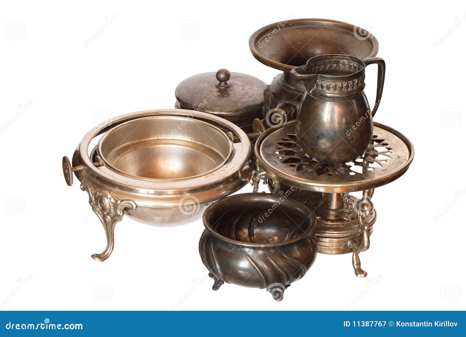 Vintage Dishware stock image. Image of shelf, retro, collection - 11387767