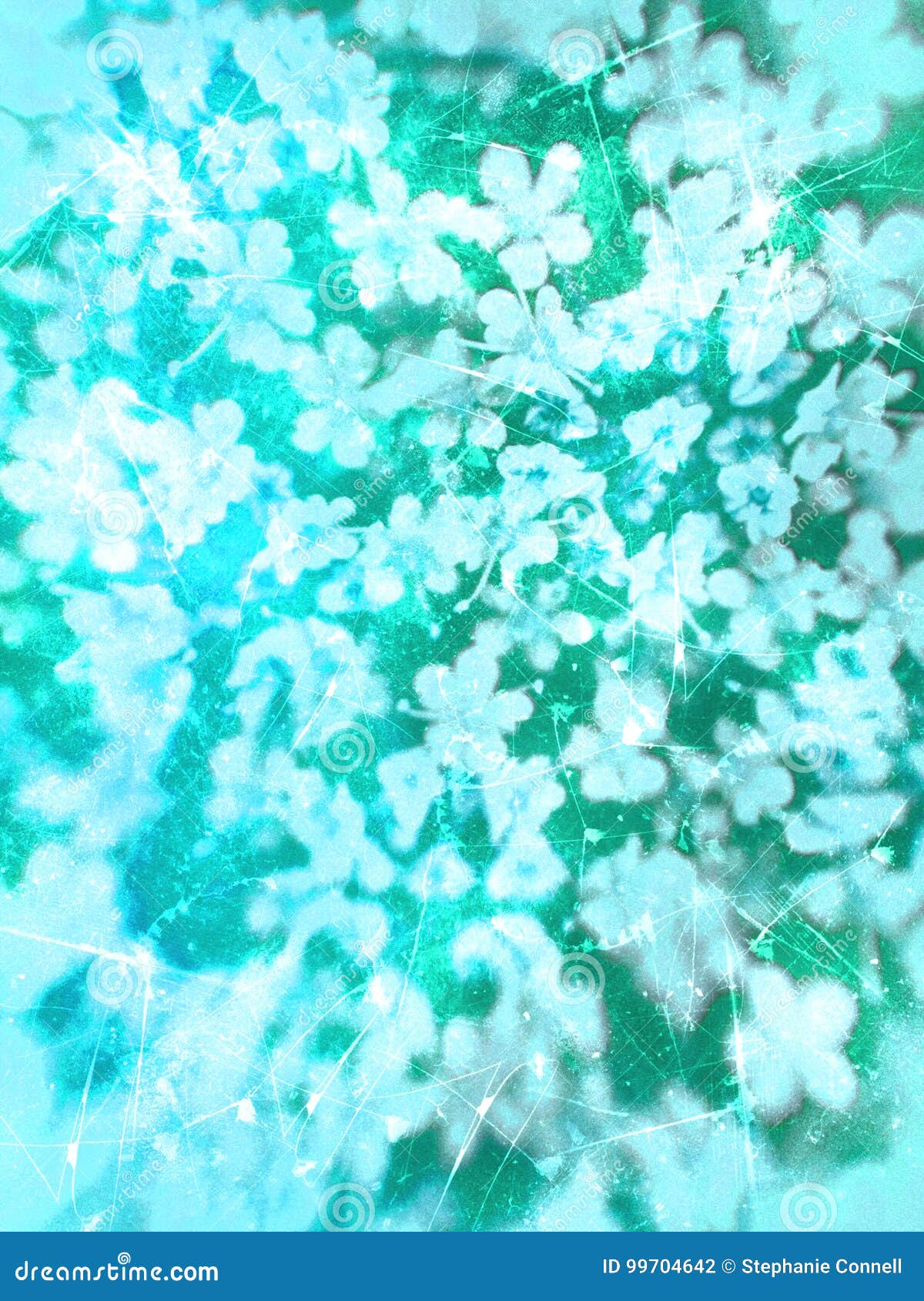 Vintage Distressed Floral Negative Design Stock Photo - Image of muted ...