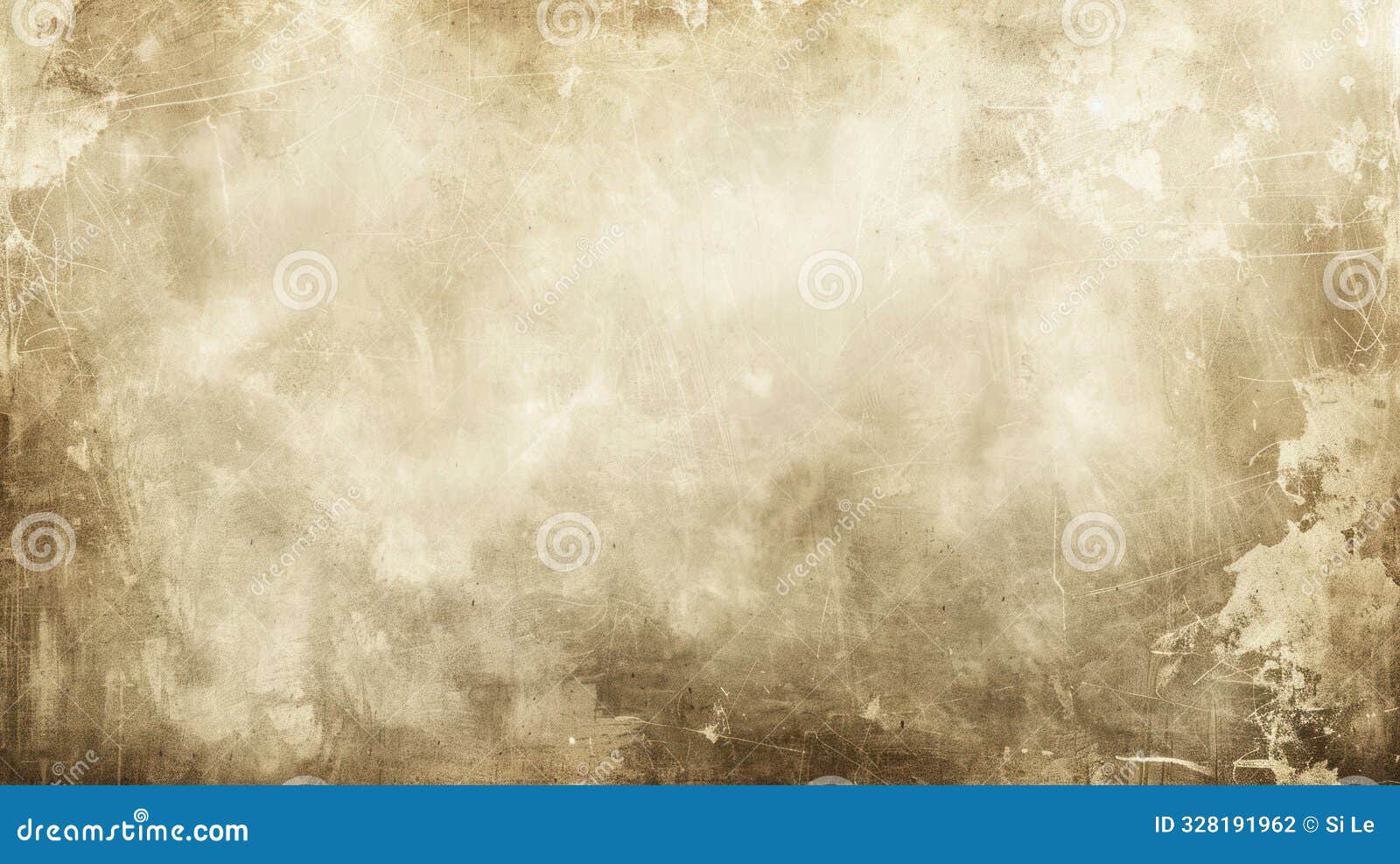 Vintage Distressed White Paper Background with Light Brown Borders and ...