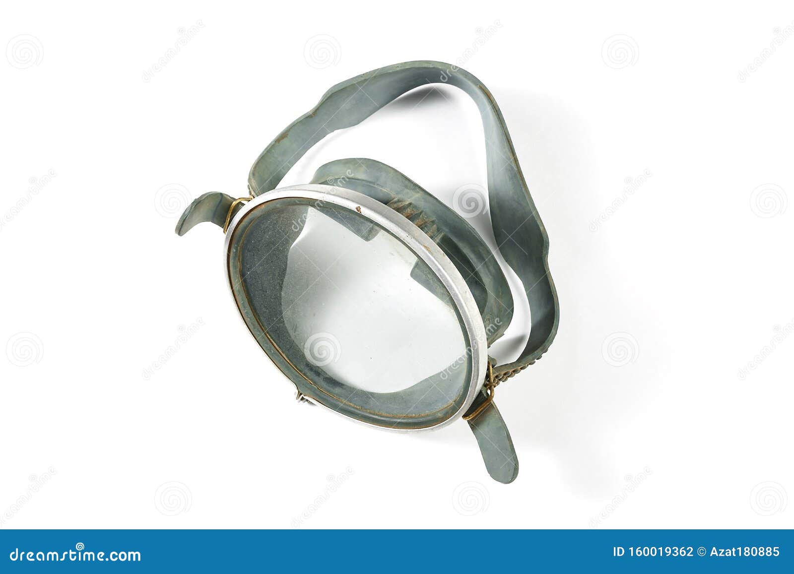Vintage Diving Mask on White Isolated Background Stock Photo - Image of ...