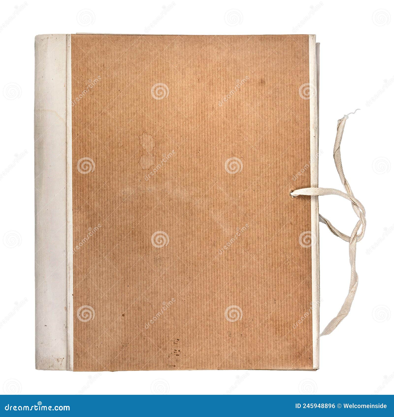 Vintage Document Carton Binding Case Folder Stock Photo - Image of ...