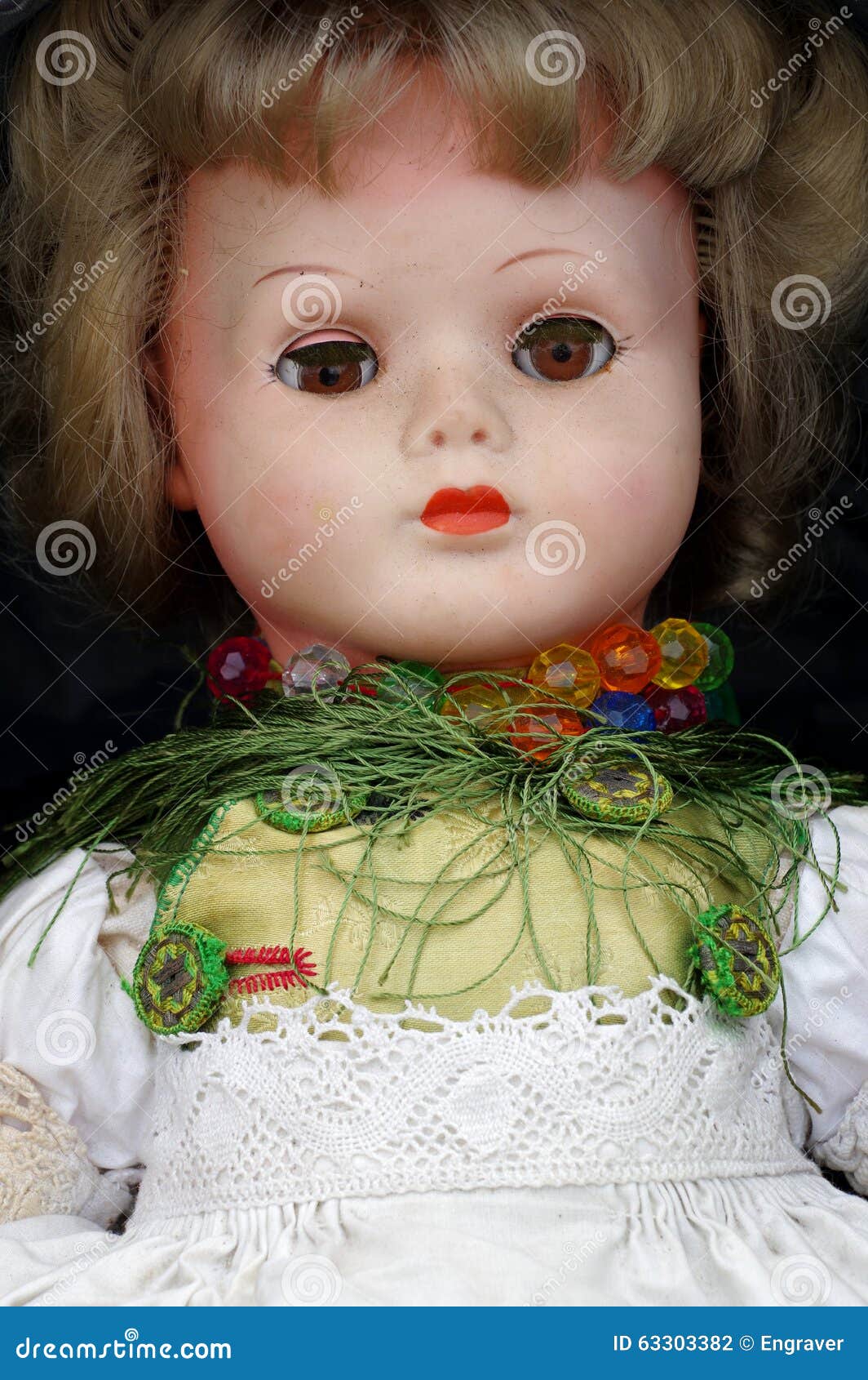 Vintage doll portrait stock photo. Image of china, objects - 63303382