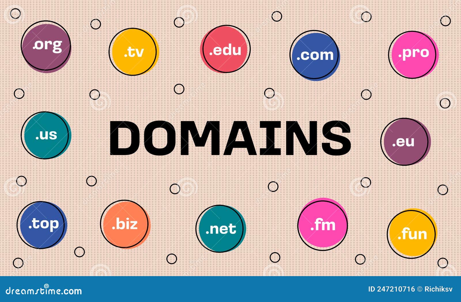 Vintage domains banner stock vector. Illustration of design - 247210716