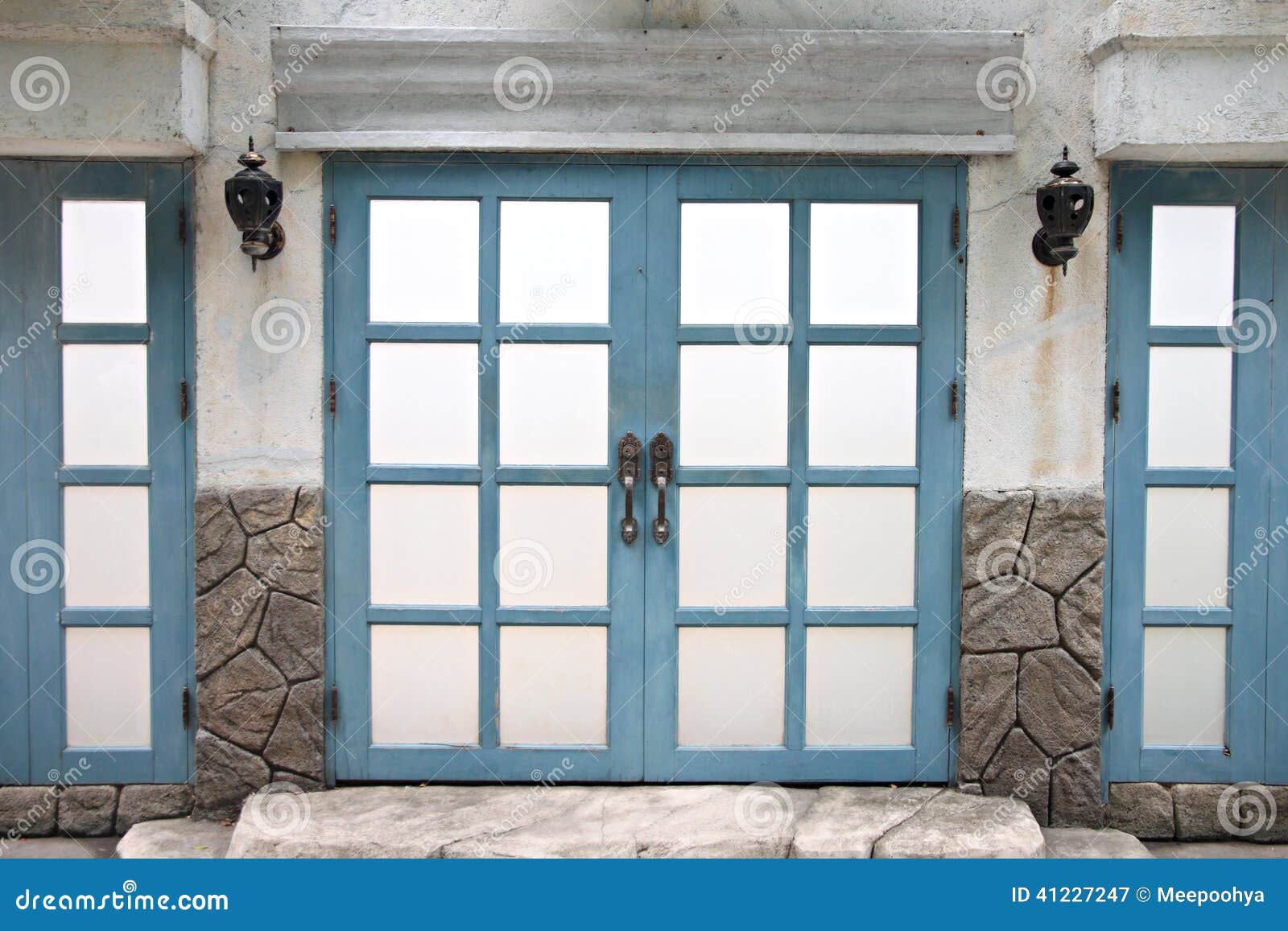The vintage door of house. stock image. Image of exterior - 41227247