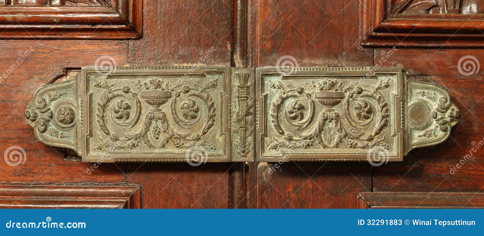 Vintage door lock stock image. Image of luxury, retro - 32291883