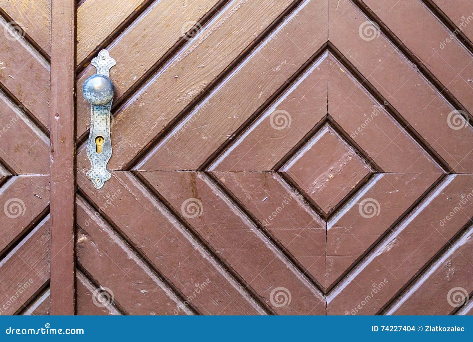 Vintage Door Texture,knob and Handle Stock Photo - Image of home, shiny ...