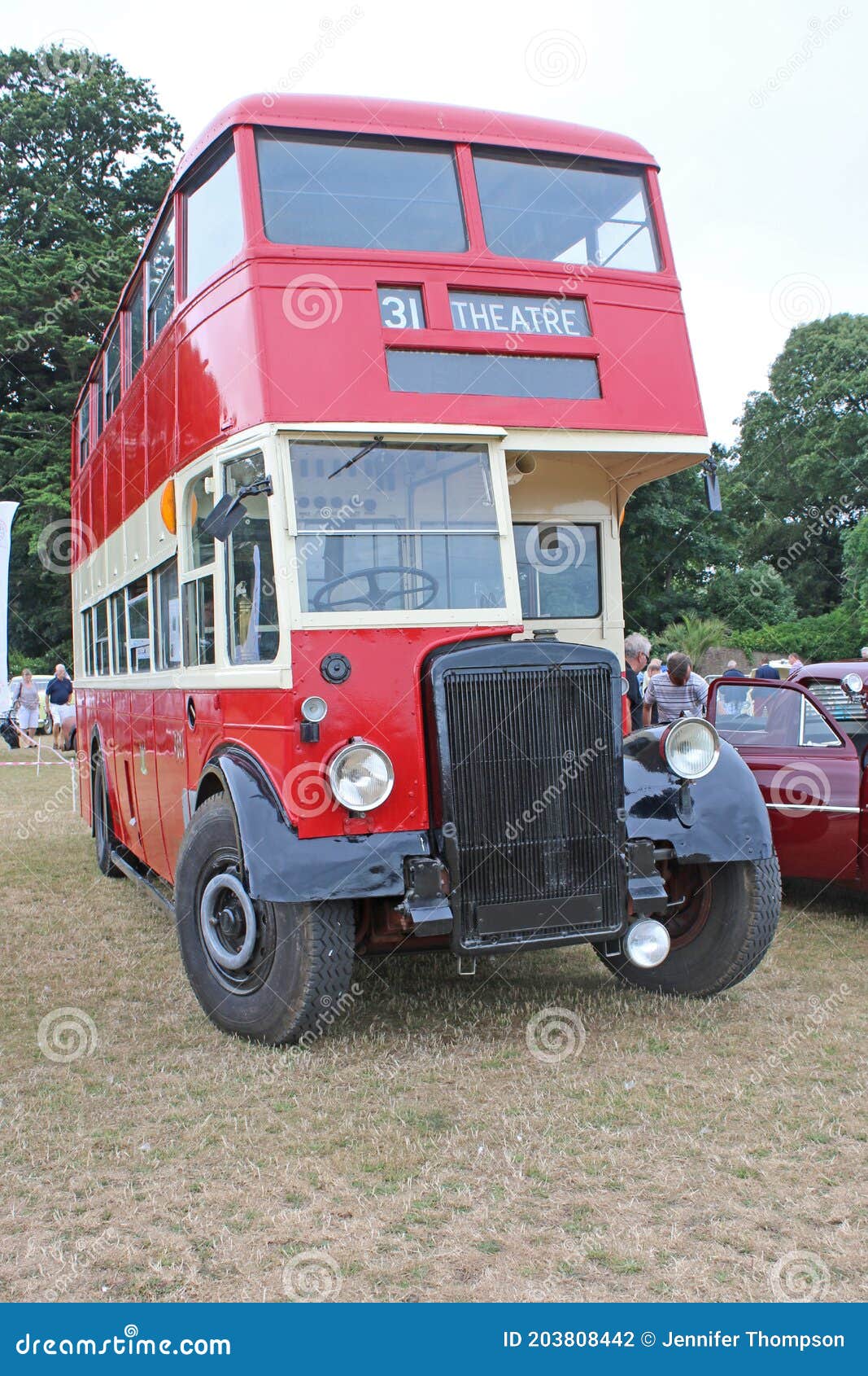 Vintage double decker bus stock photo. Image of station - 203808442